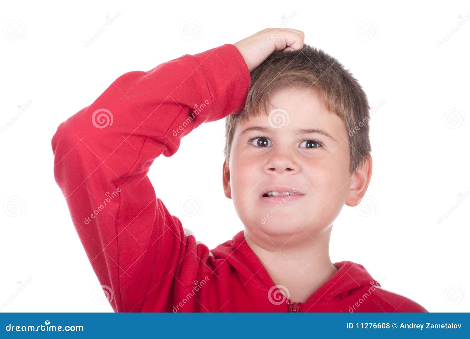 Little Boy Scratches Head Photos - Free & Royalty-Free Stock Photos ...
