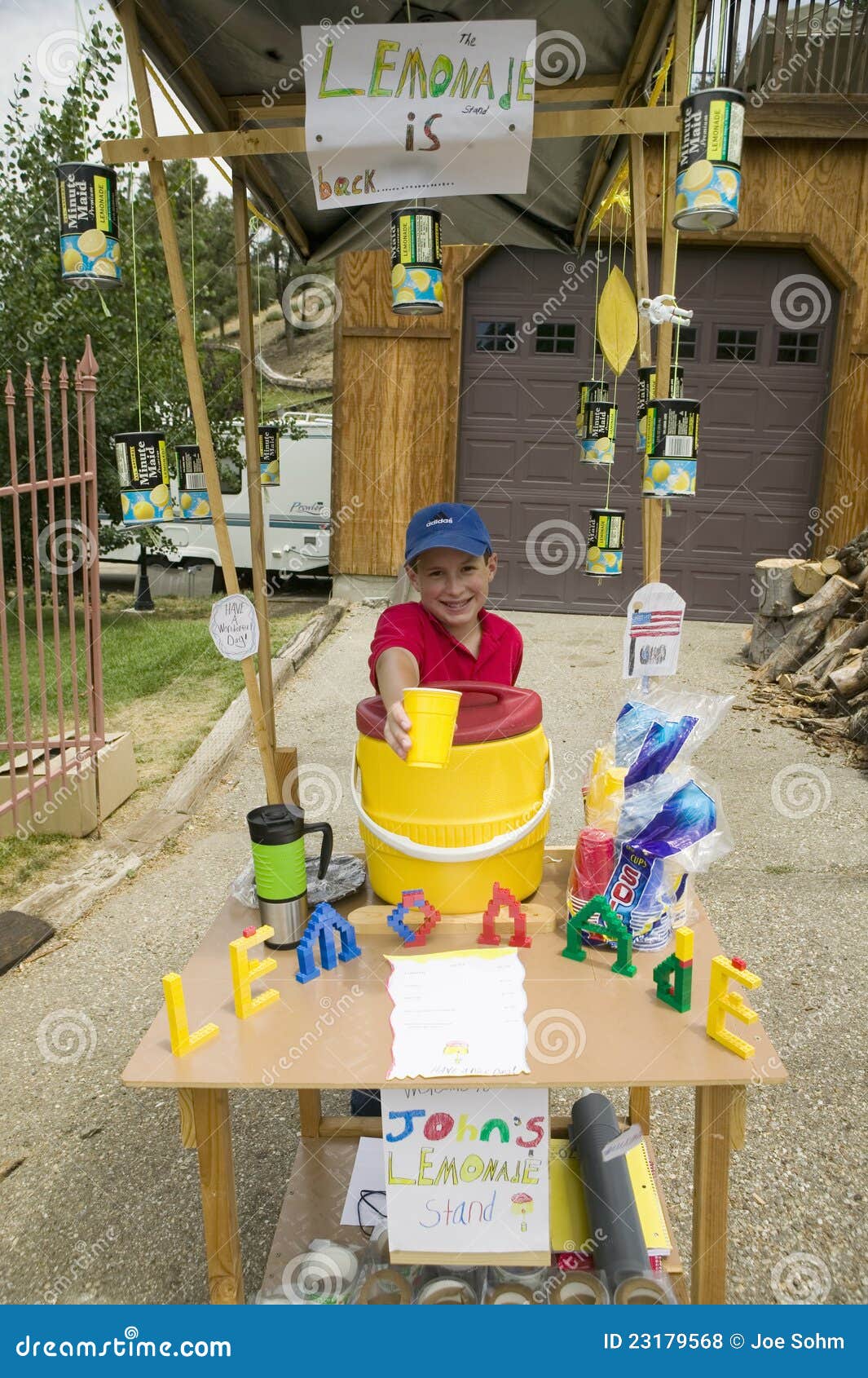A Little Boy Sells Lemonade Editorial Stock Photo - Image of commerce ...