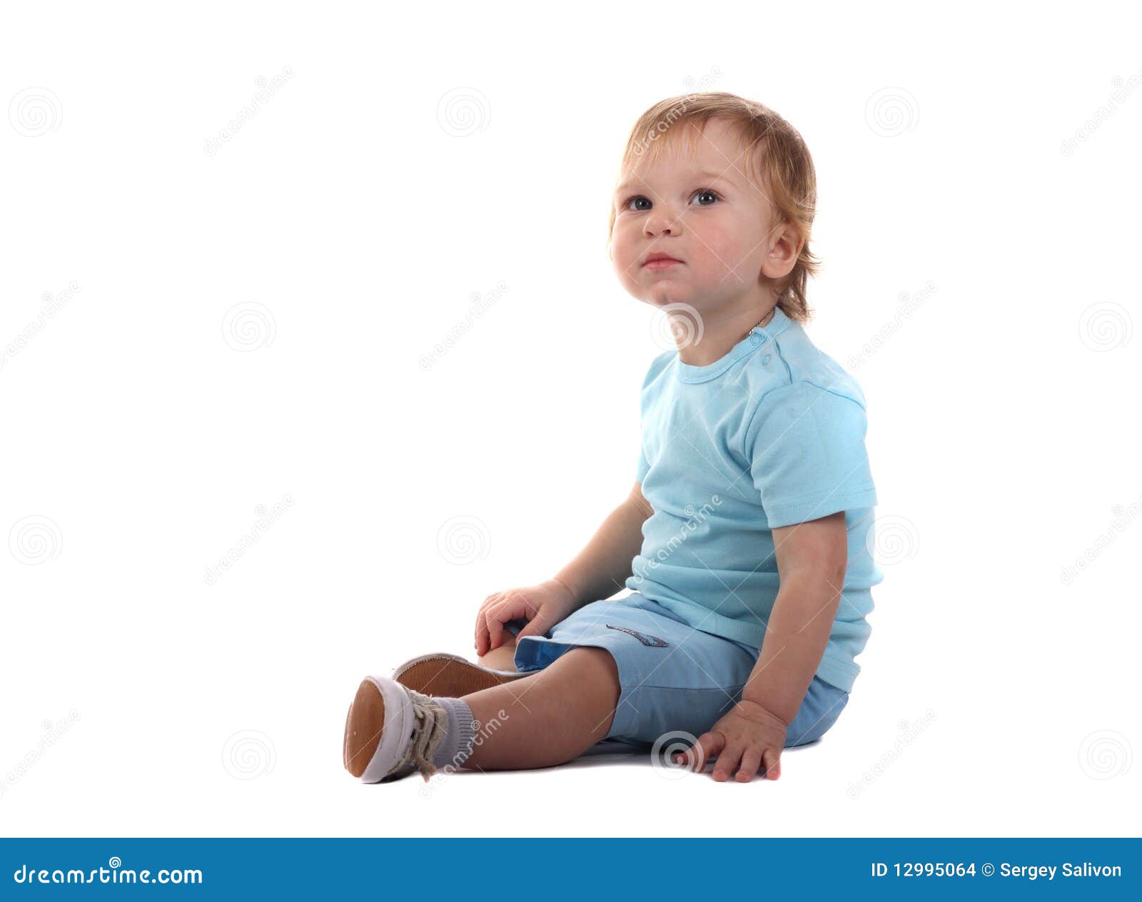 Little boy sitting stock photo. Image of isolated, open - 12995064