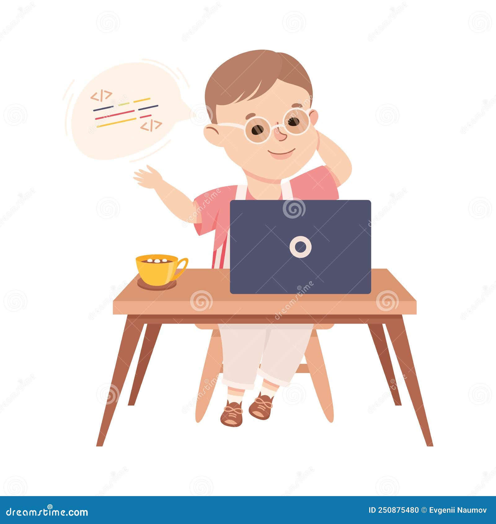 Programming And Engineering Development Tiny Girl Programmer Or Developer Create Code