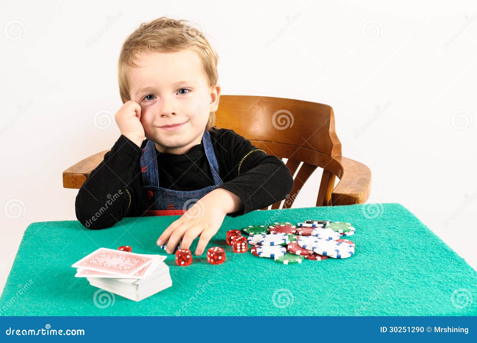 Little boy playing poker stock photo. Image of baby, chance - 30251290