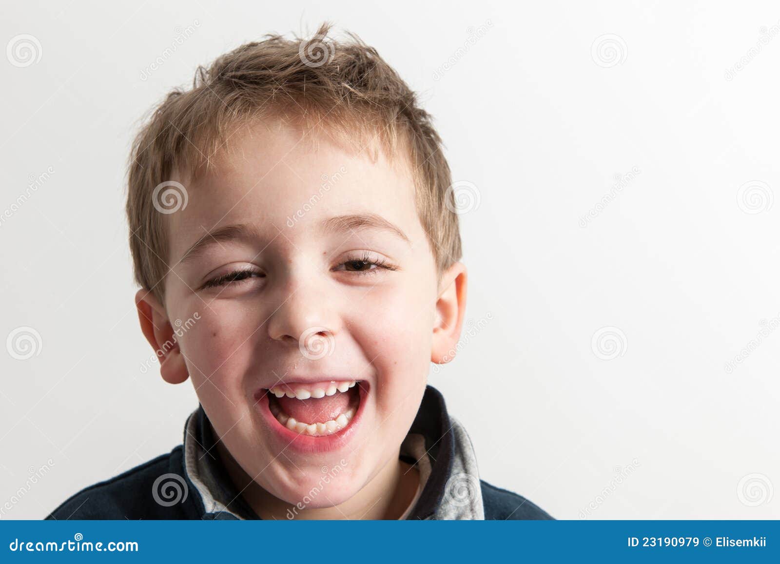 Little Boy Smiling stock image. Image of portrait, eyes - 23190979