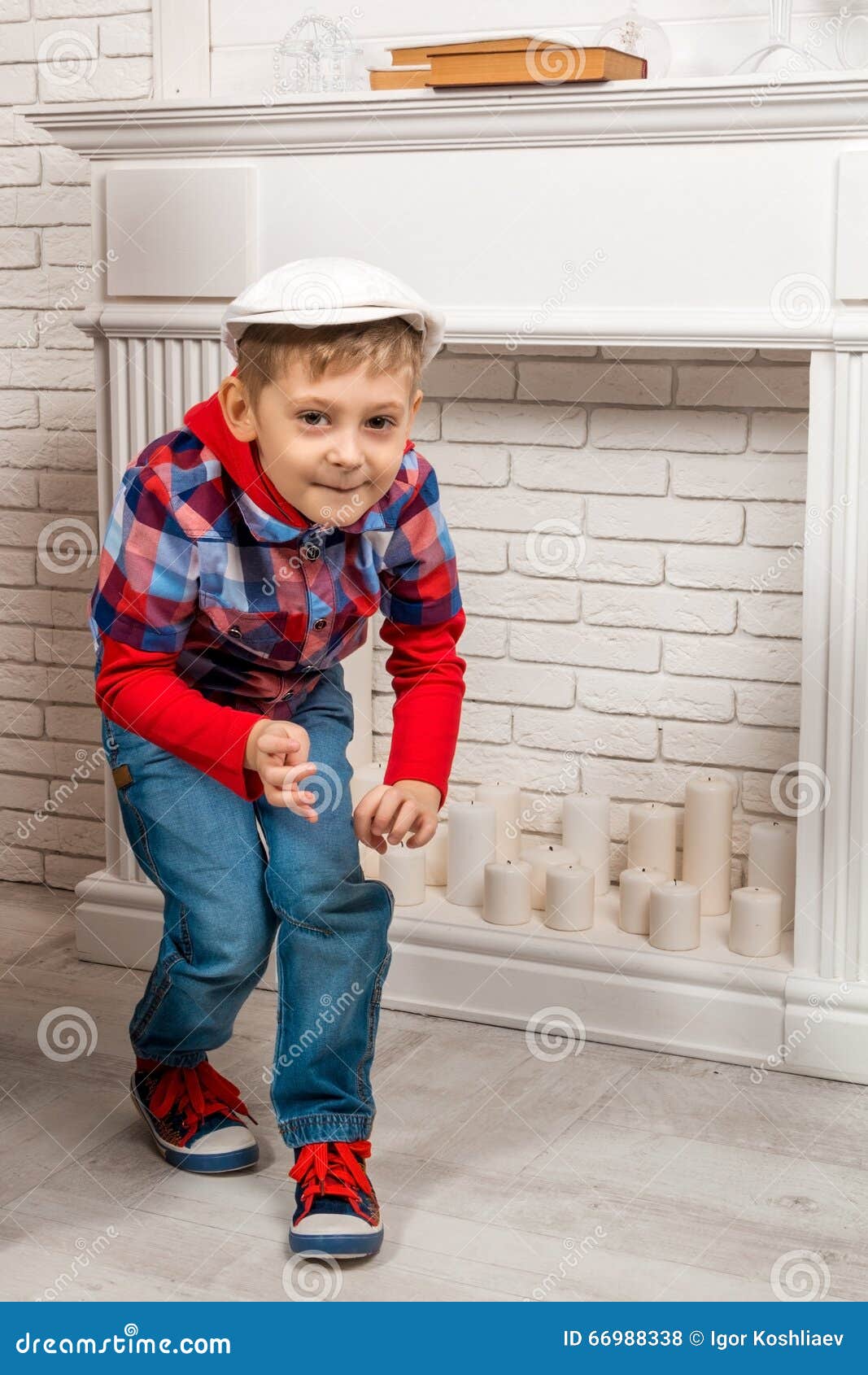 Little boy sneaks stock photo. Image of cute, young, joyful - 66988338