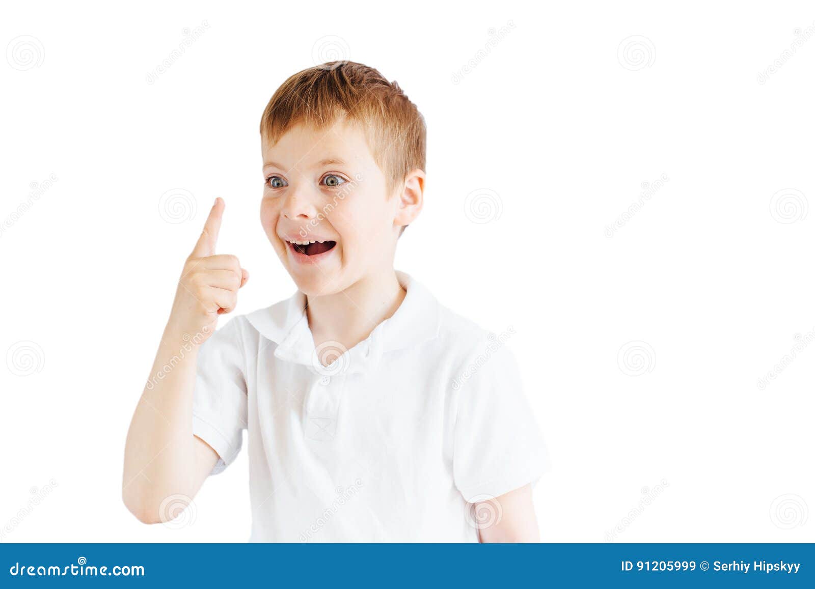 Little Boy Stand on White Background Stock Image - Image of attractive ...