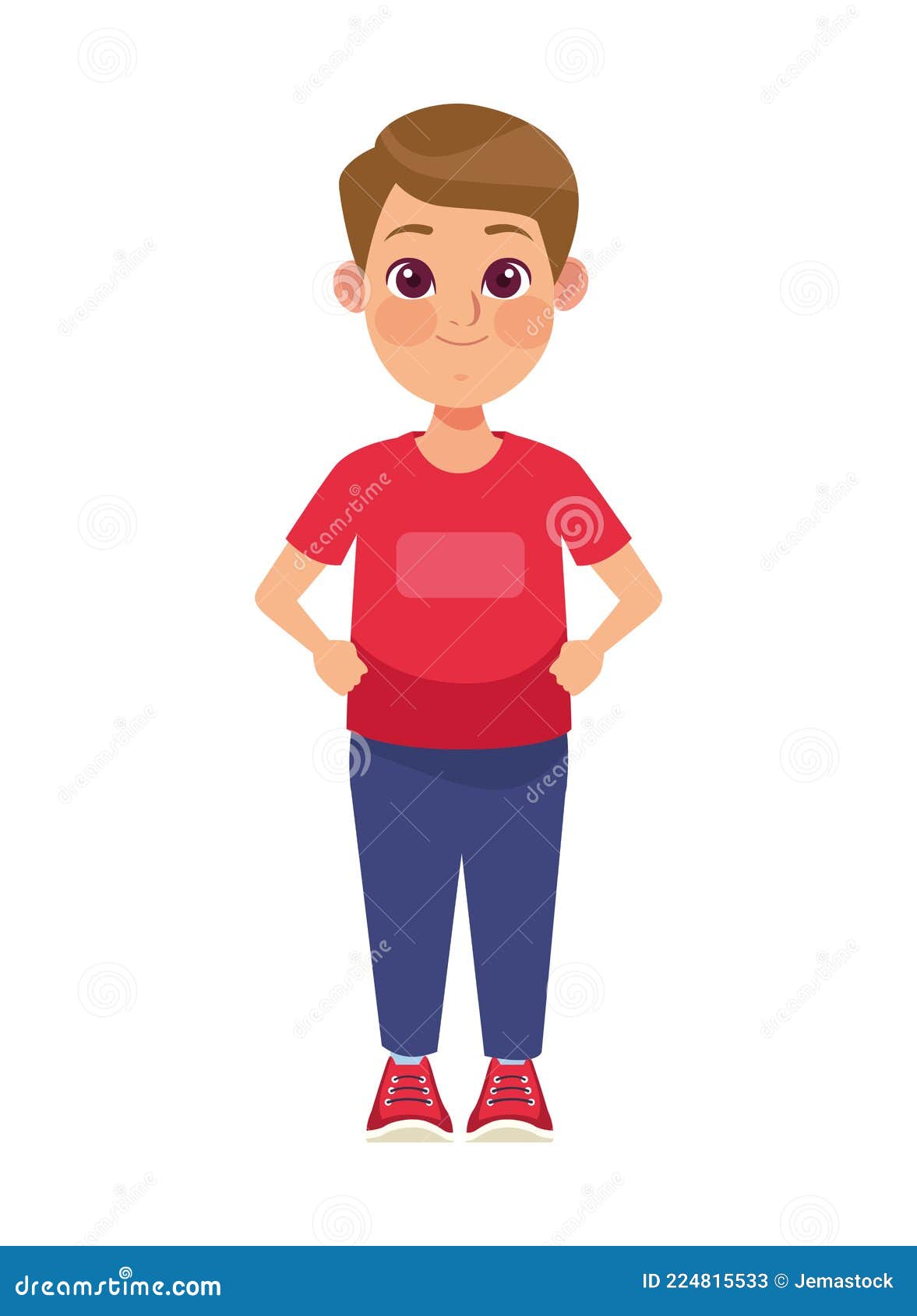 Little Boy Standing Character Stock Vector - Illustration of childhood ...