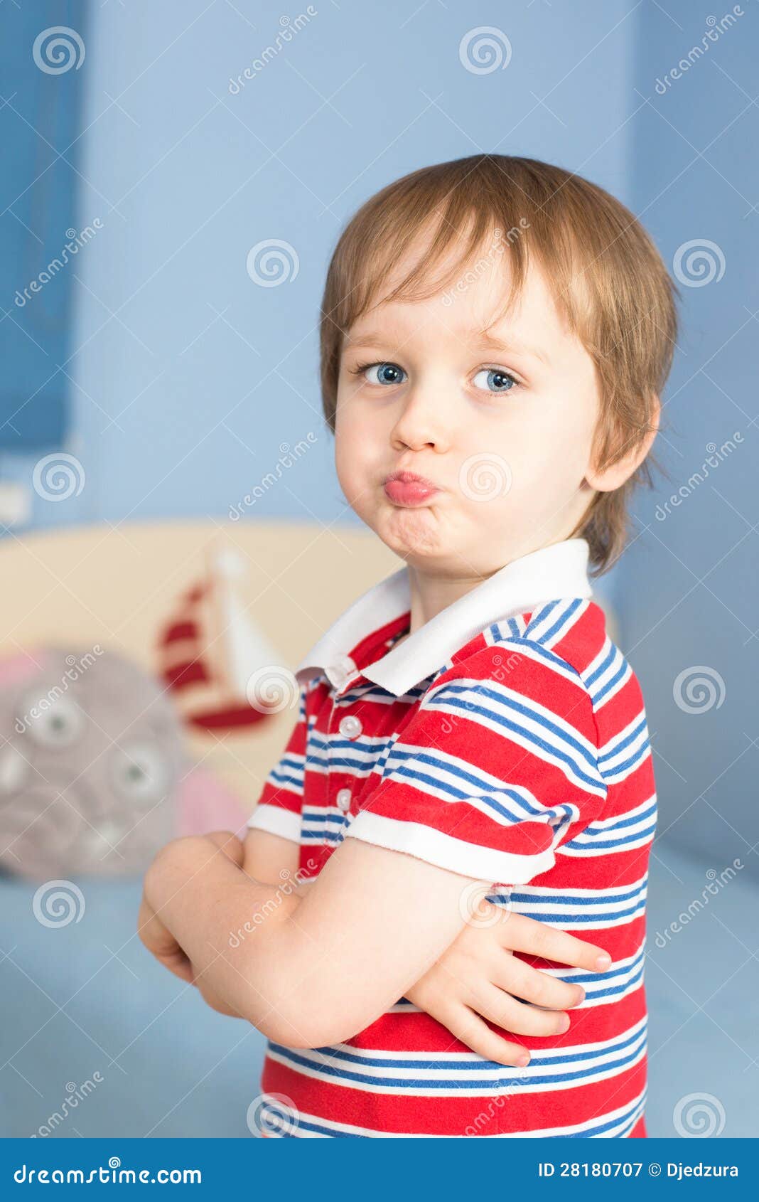 Little Boy Starting To Be Offended Stock Image - Image of problems ...