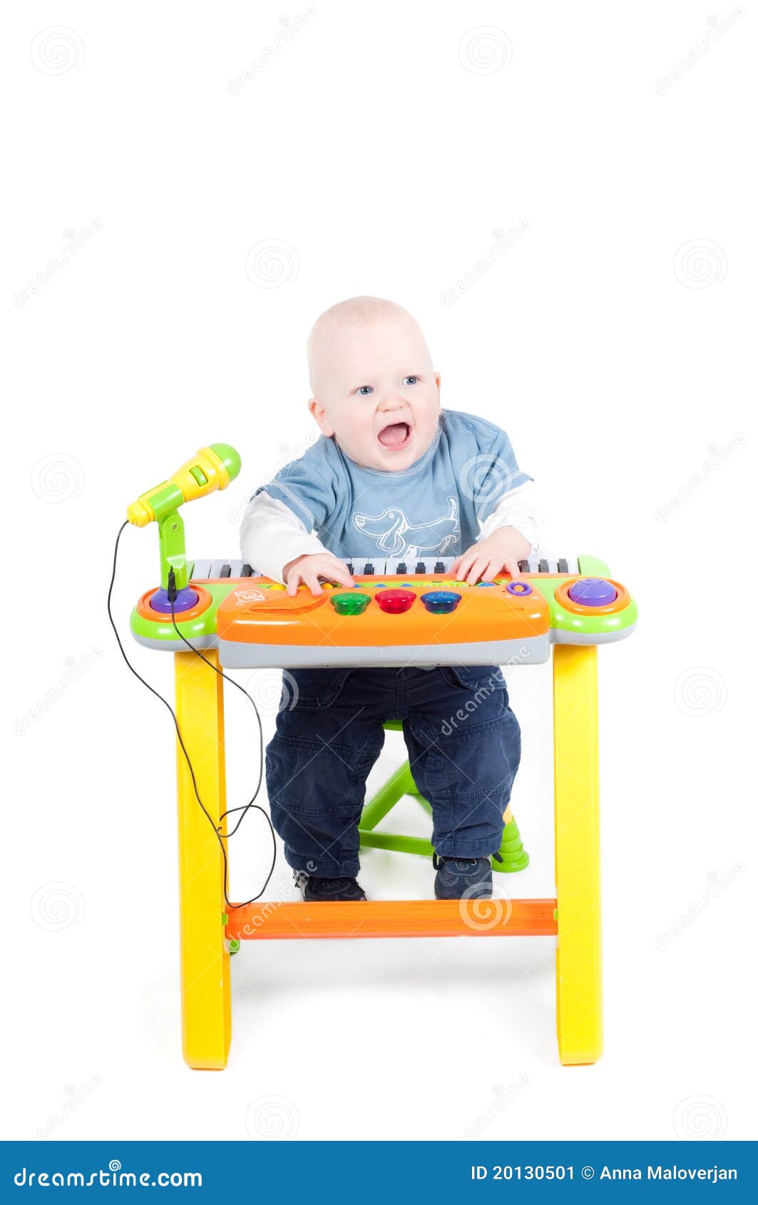 Little boy in studio stock image. Image of little, cute - 20130501