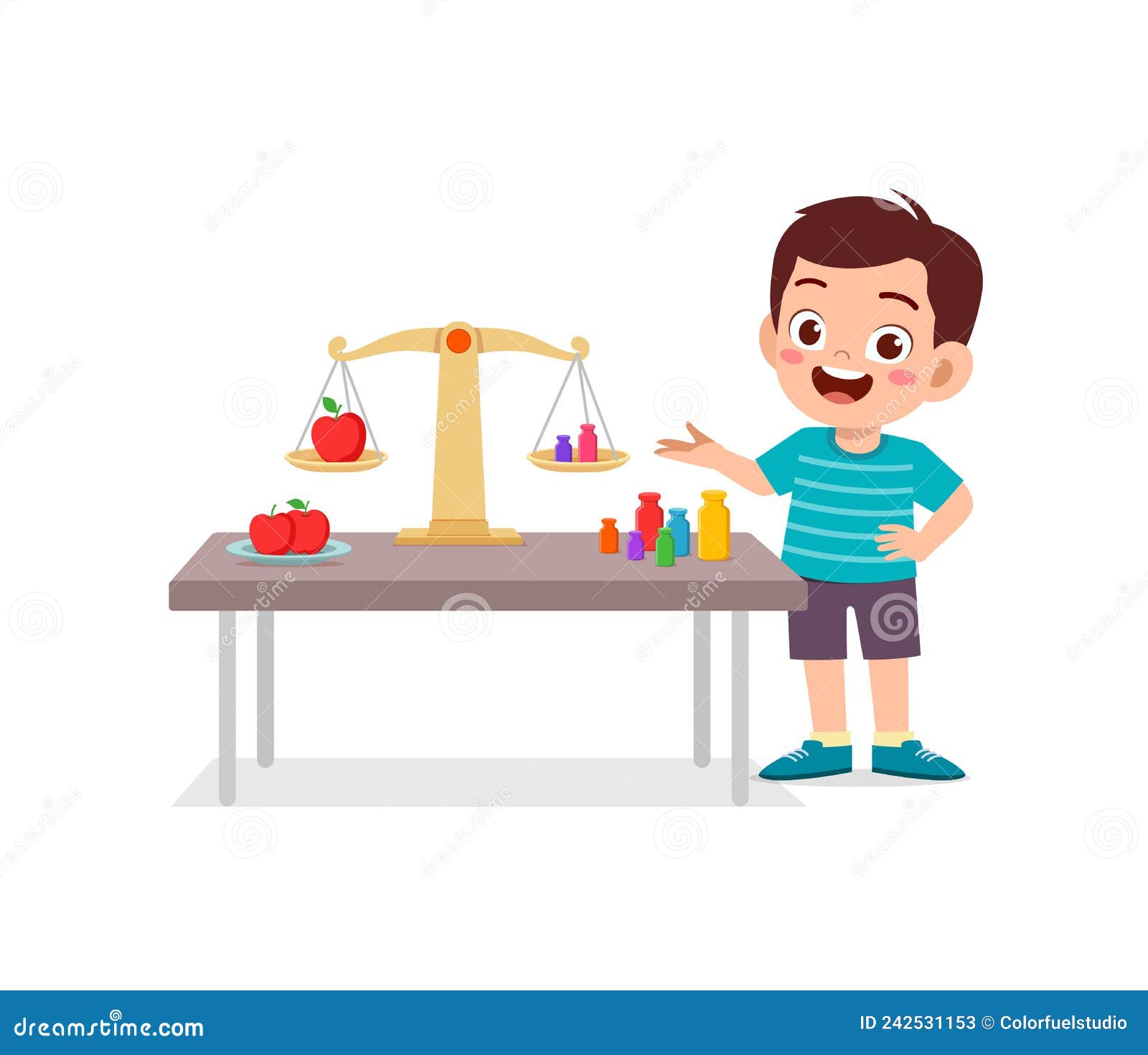 Weighing Scale. Vector Illustration Decorative Design | CartoonDealer ...