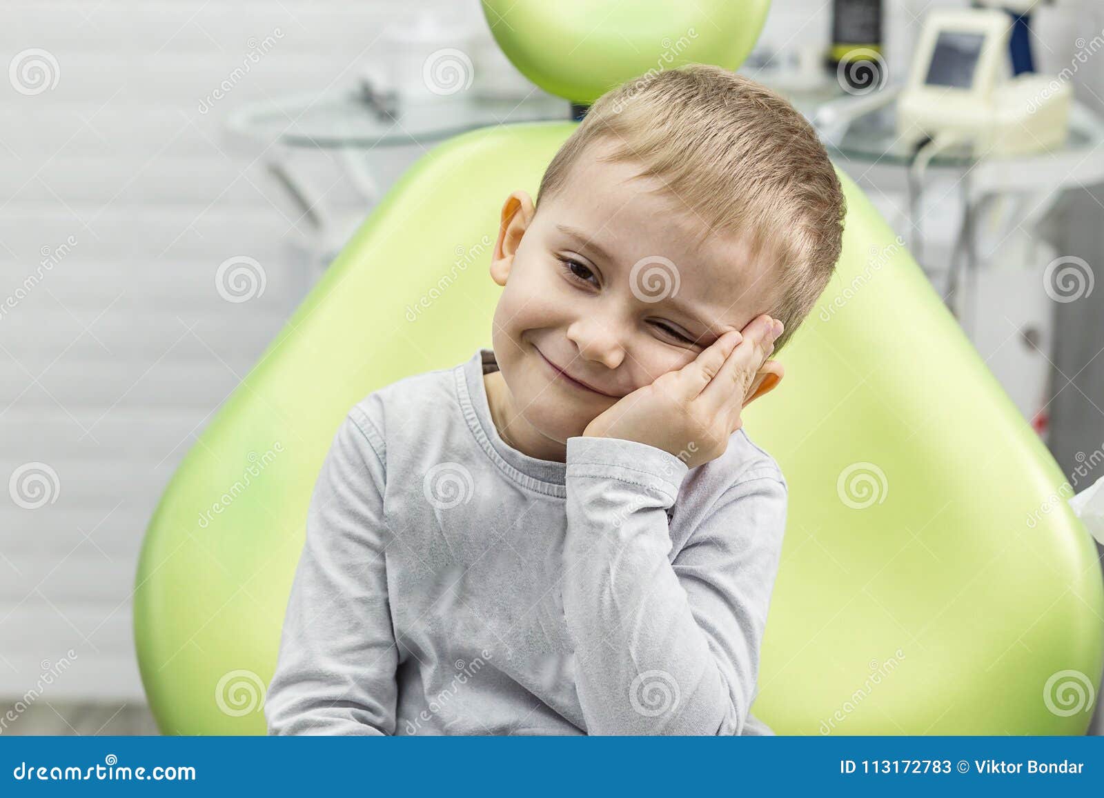 Little Boy Suffering from Toothache - Dental Problem. Stock Image ...