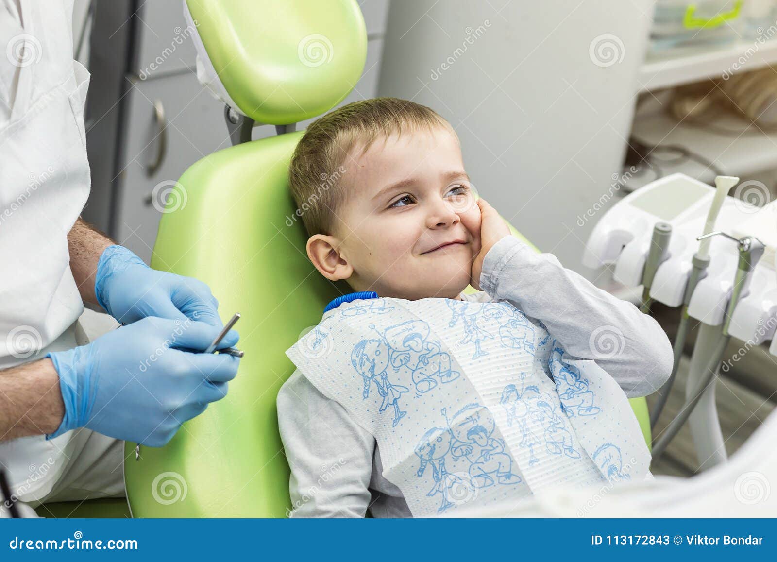 Little Boy Suffering from Toothache - Dental Problem. Stock Image ...