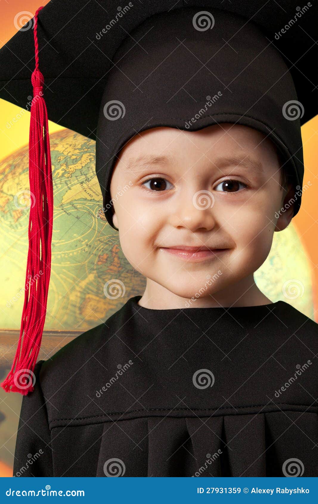 The Little Boy in a Suit of the Graduate Stock Image - Image of ...
