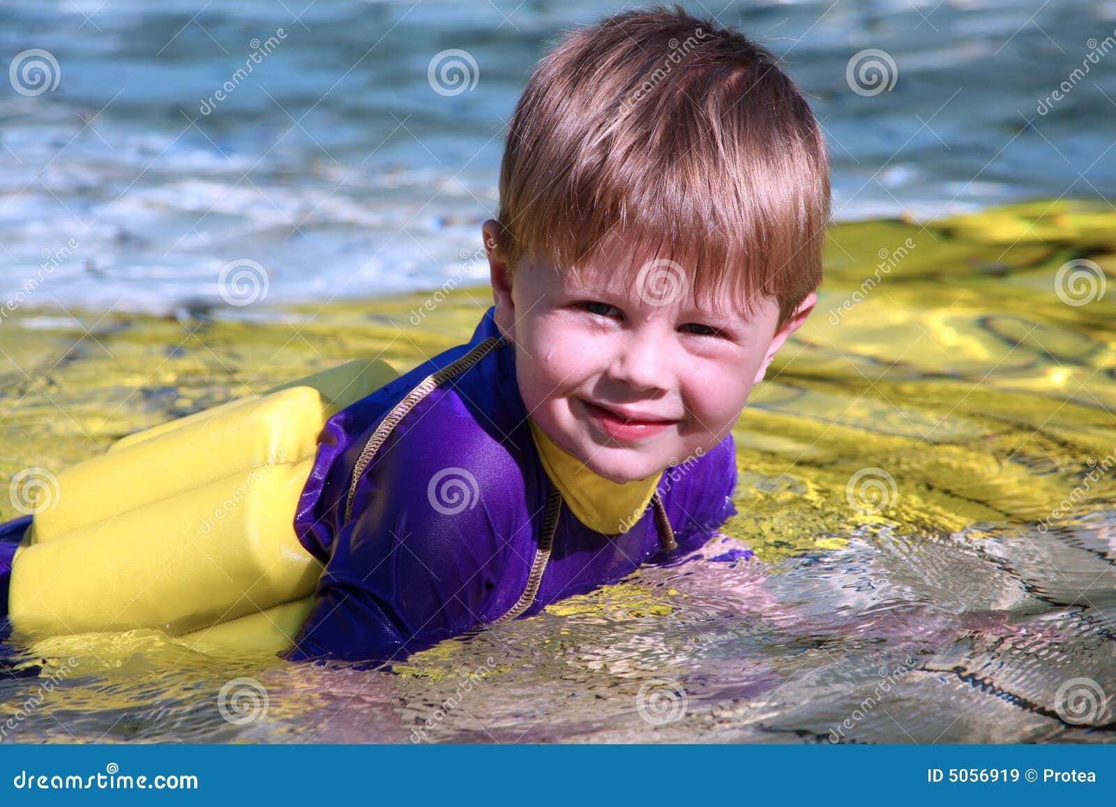 Little Boy in Swimming Pool Stock Image - Image of holiday, activities ...