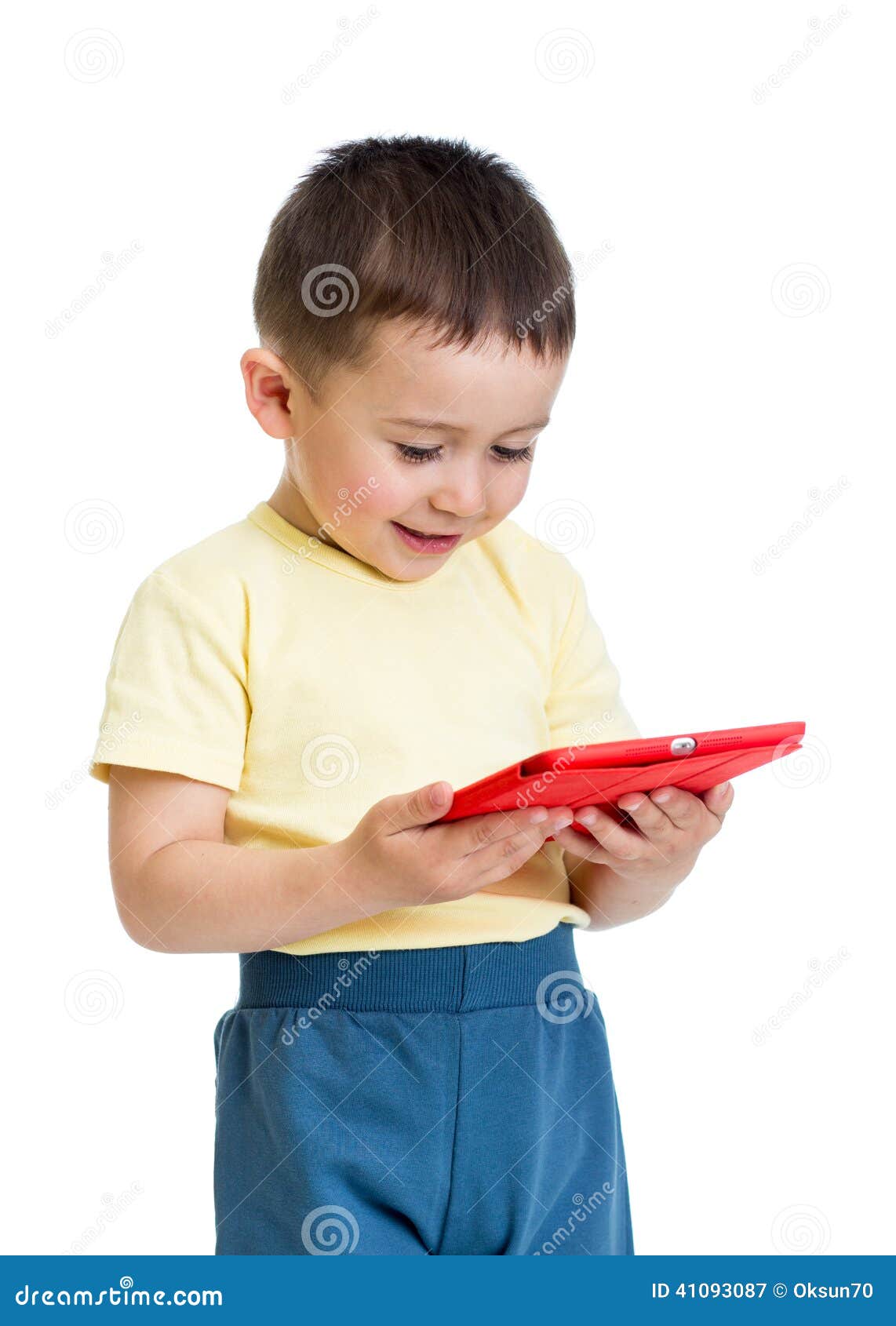 Little Boy with Tablet, Early Learning Stock Image - Image of child ...