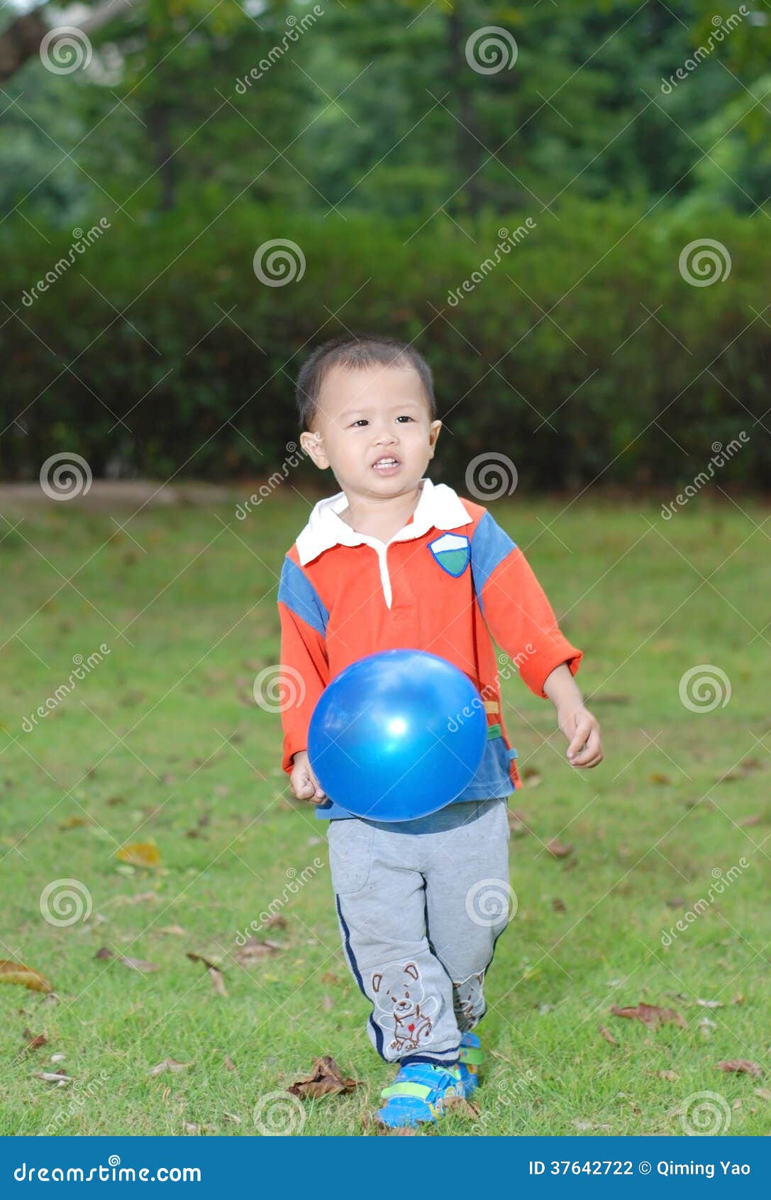 Little Boy Taking a Balloon Stock Photo - Image of children, childhood ...