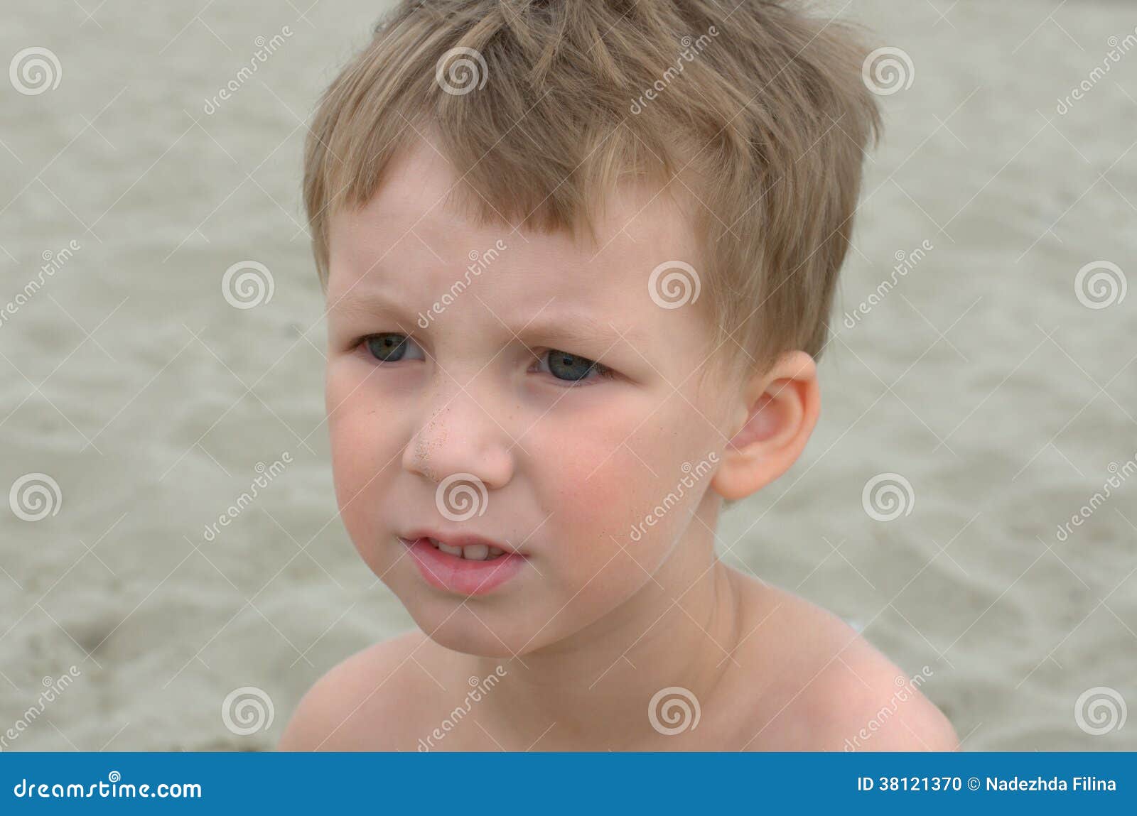 Little boy stock photo. Image of sand, anxiety, autism - 38121370