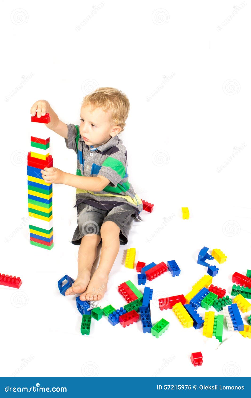 Child Building Legos