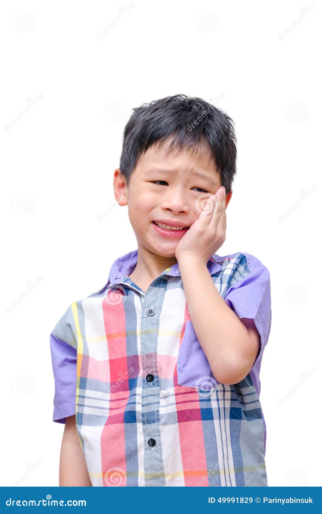 Little boy with toothache stock image. Image of male - 49991829