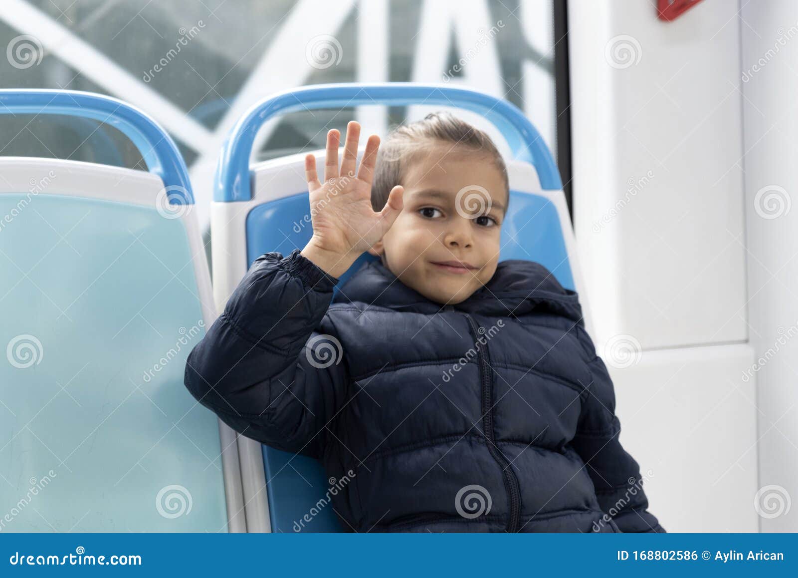 Little Boy is Traveling by Subway Stock Photo - Image of electric ...