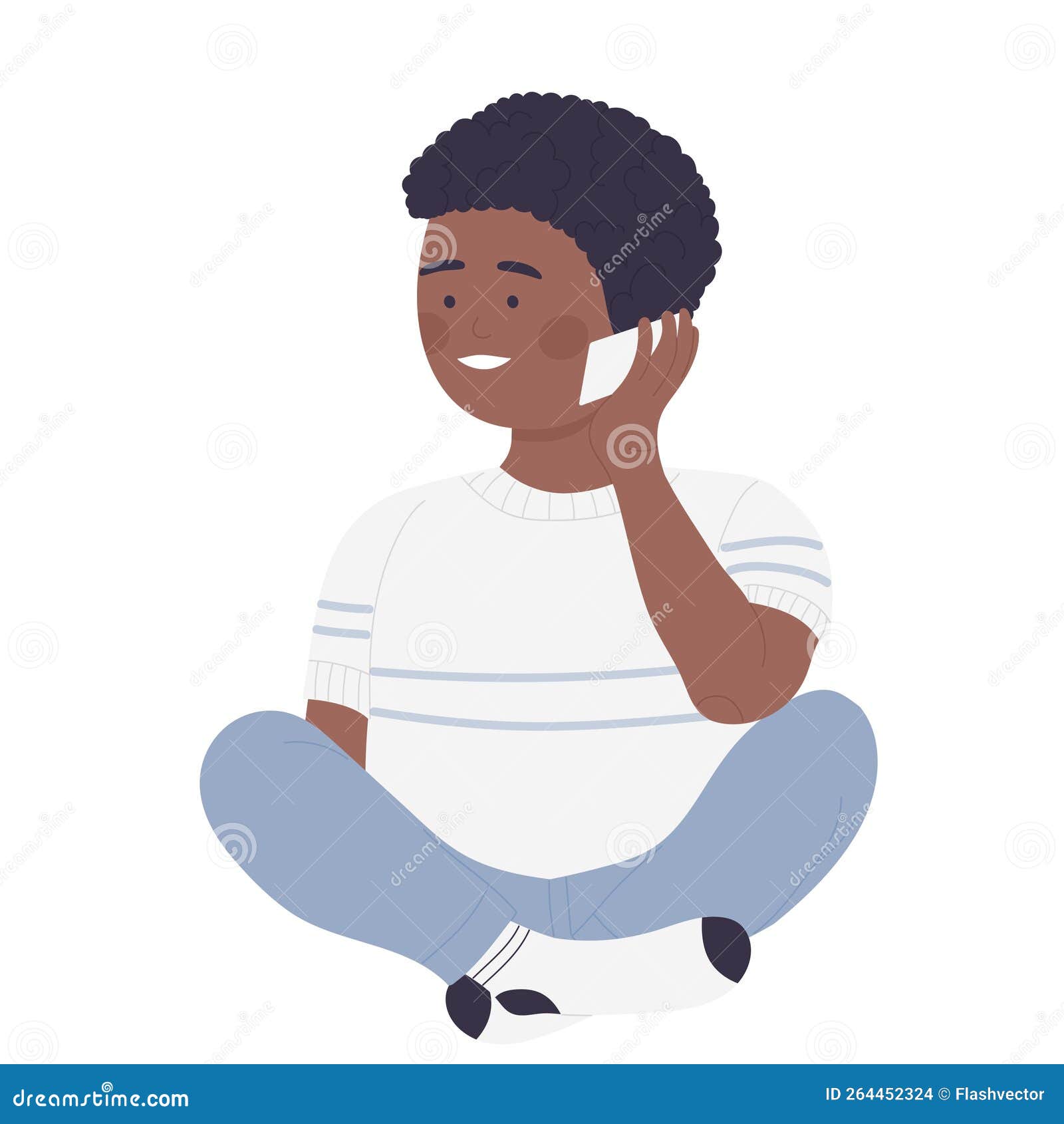 Little Boy Using Mobile Phone Stock Vector - Illustration of computer ...