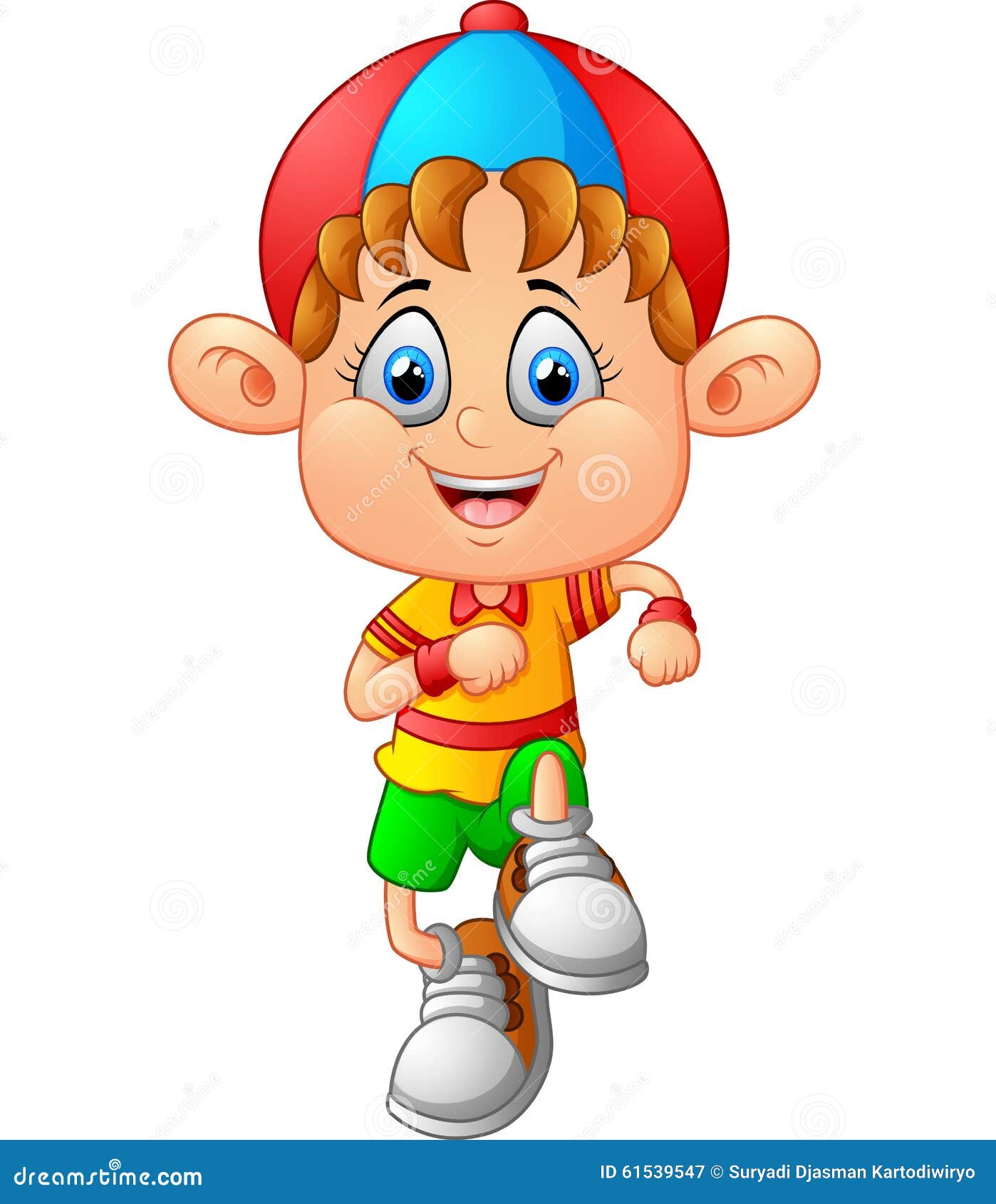 Little boy walk cartoon stock illustration. Illustration of isolated ...