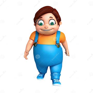 Little Boy with Walking Pose Stock Illustration - Illustration of cute ...