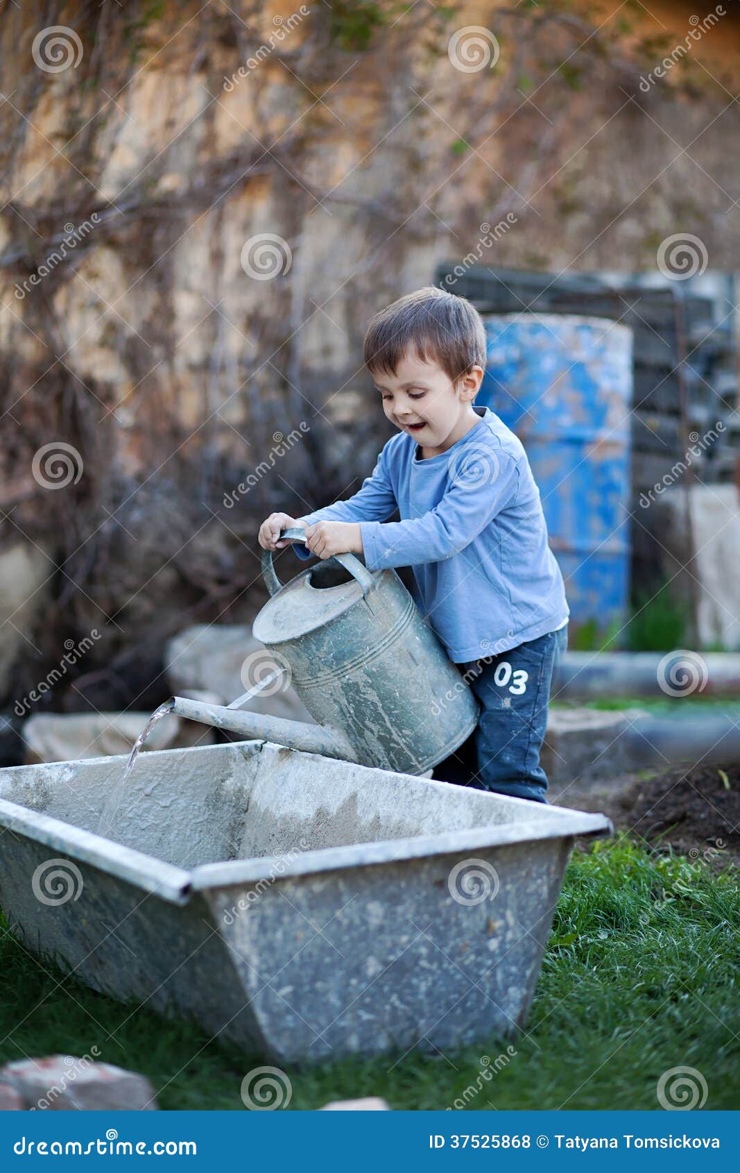 Little boy, working stock photo. Image of natural, young - 37525868