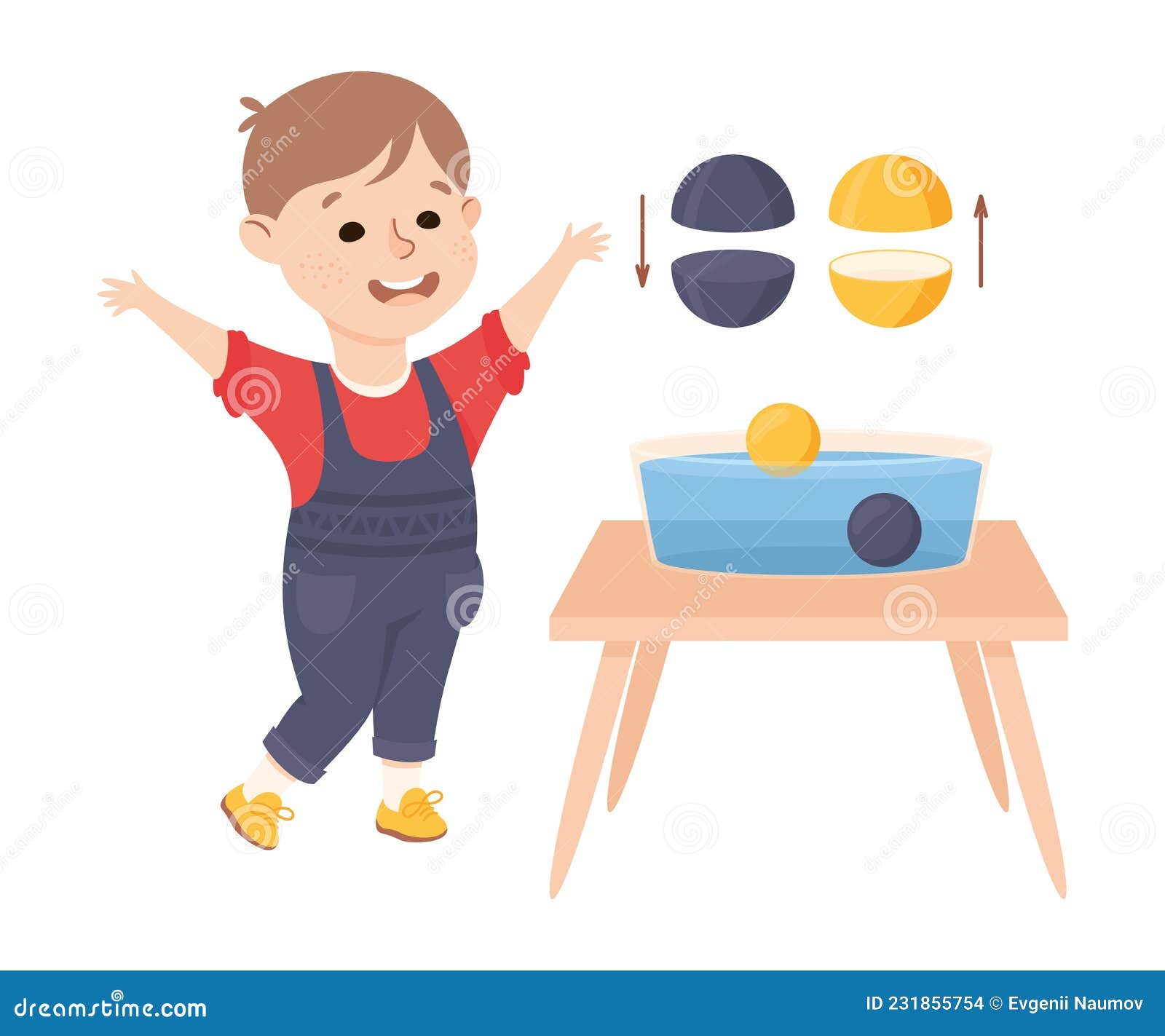 Physics - Water Cycle, The Journey Of Water Vector Illustration ...