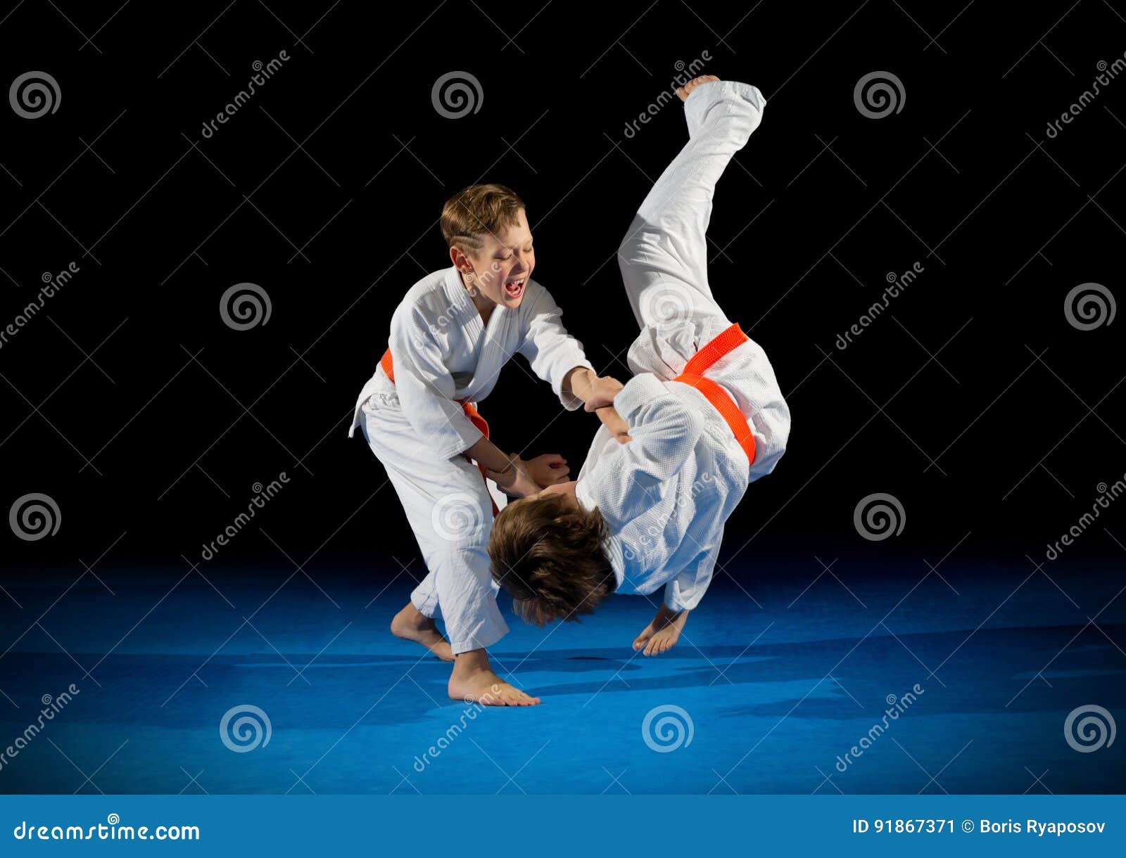 Little Boys Martial Arts Fighters Stock Image - Image of culture ...