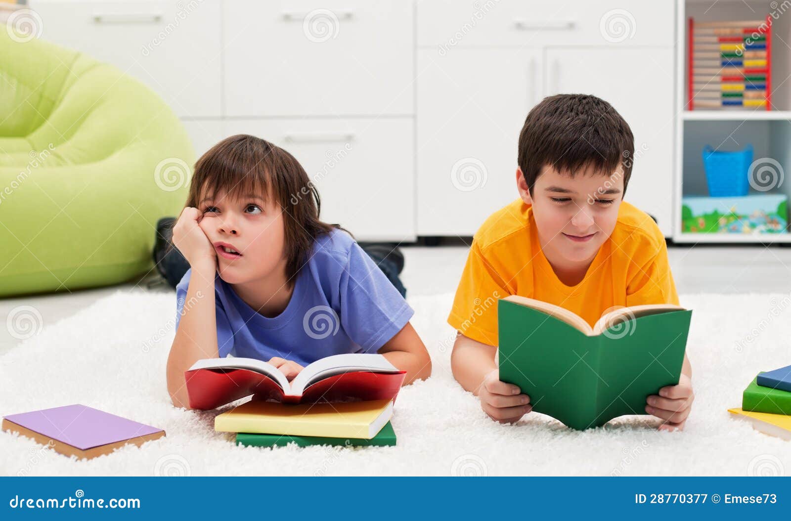 Little boys reading stock image. Image of leisure, lifestyle - 28770377