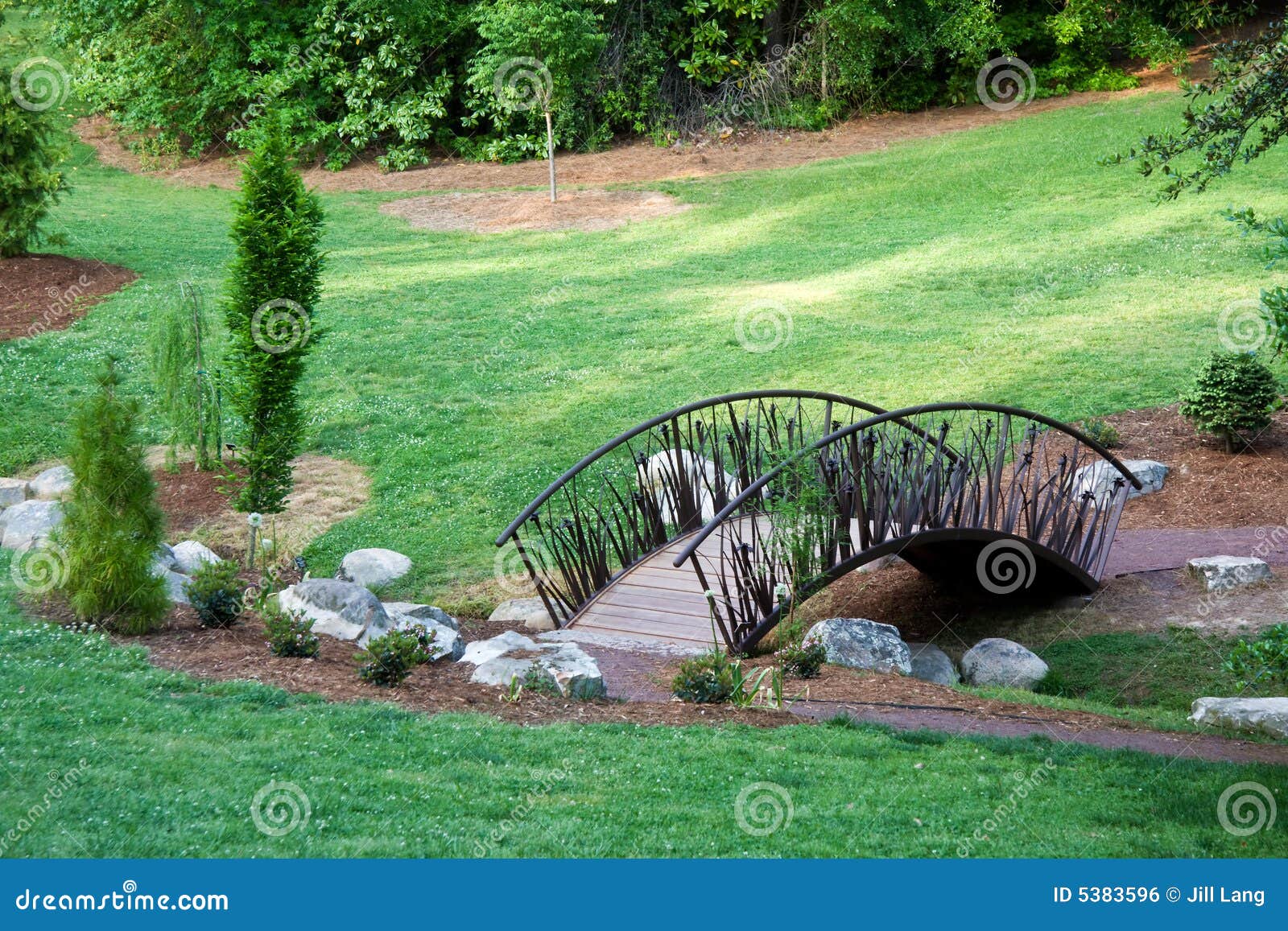 Little Bridge stock photo. Image of park, property, small - 5383596