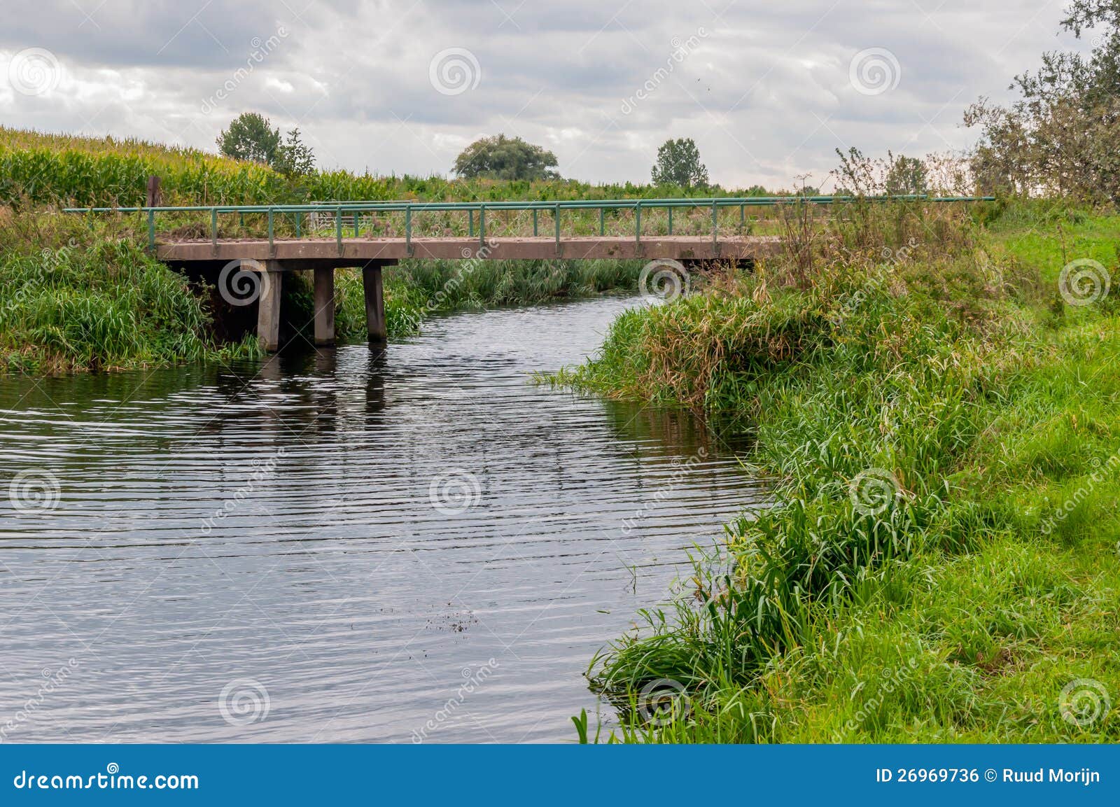 Little Bridge Over a Small River Stock Photo - Image of outdoors, banks ...