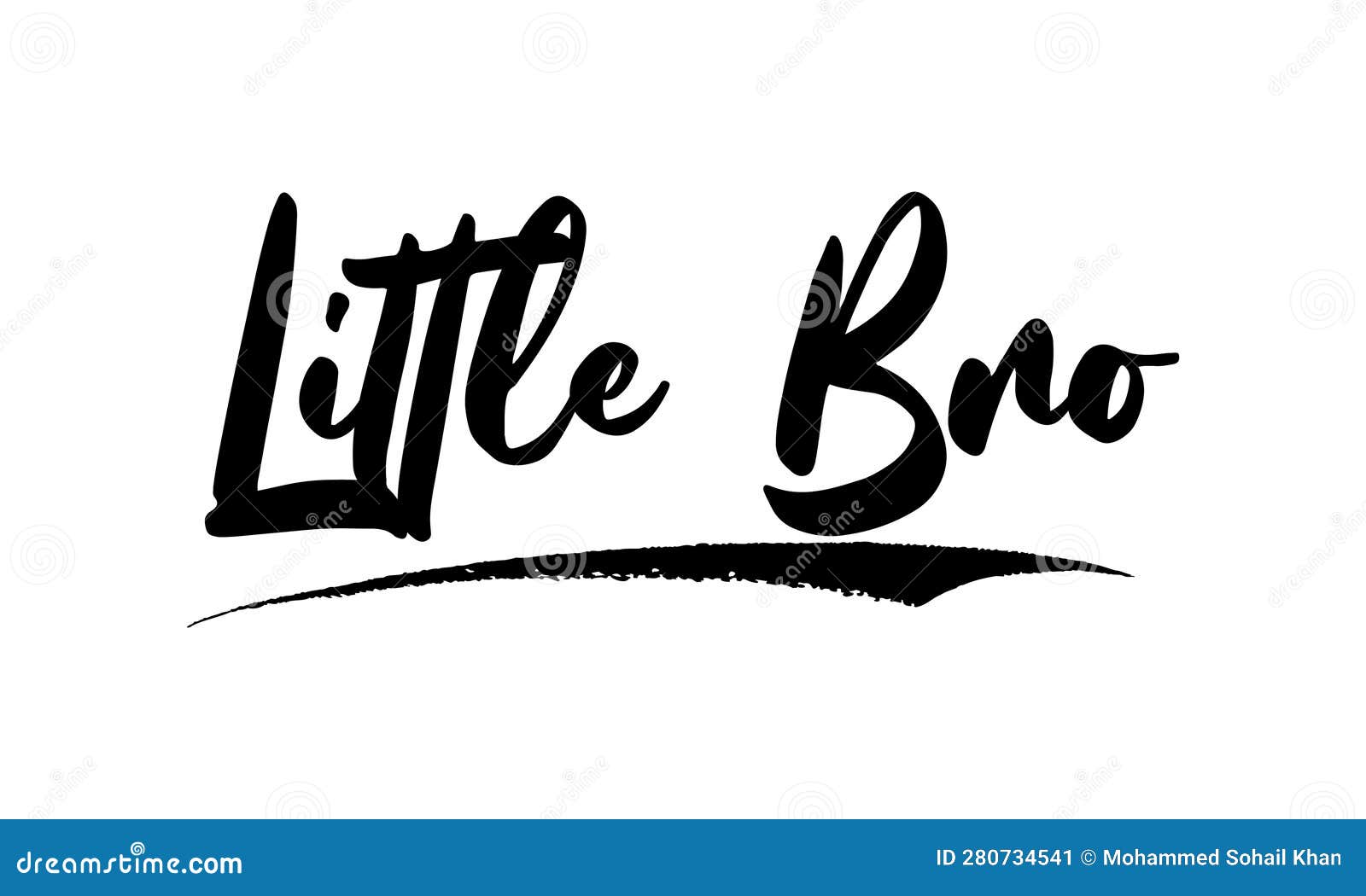 Little Bro Elegant Bold Typography Text Lettering Vector Design Quote ...