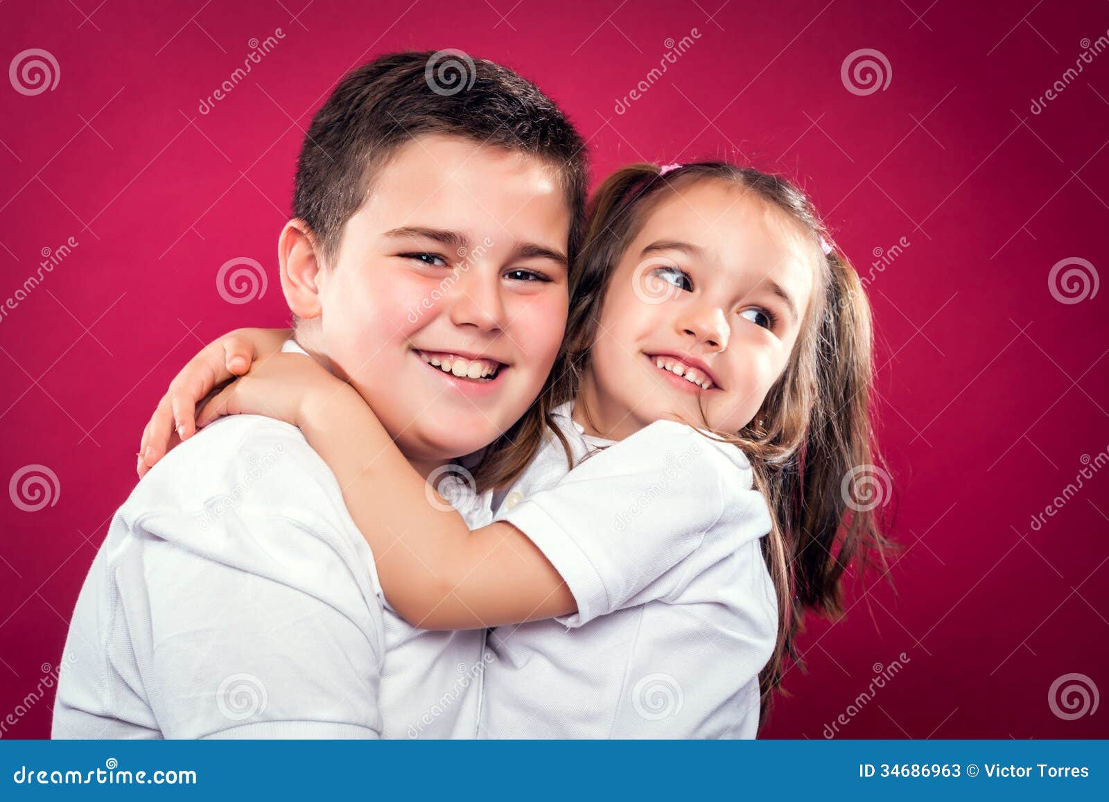 Little Brothers Smiling stock image. Image of male, caucasian - 34686963