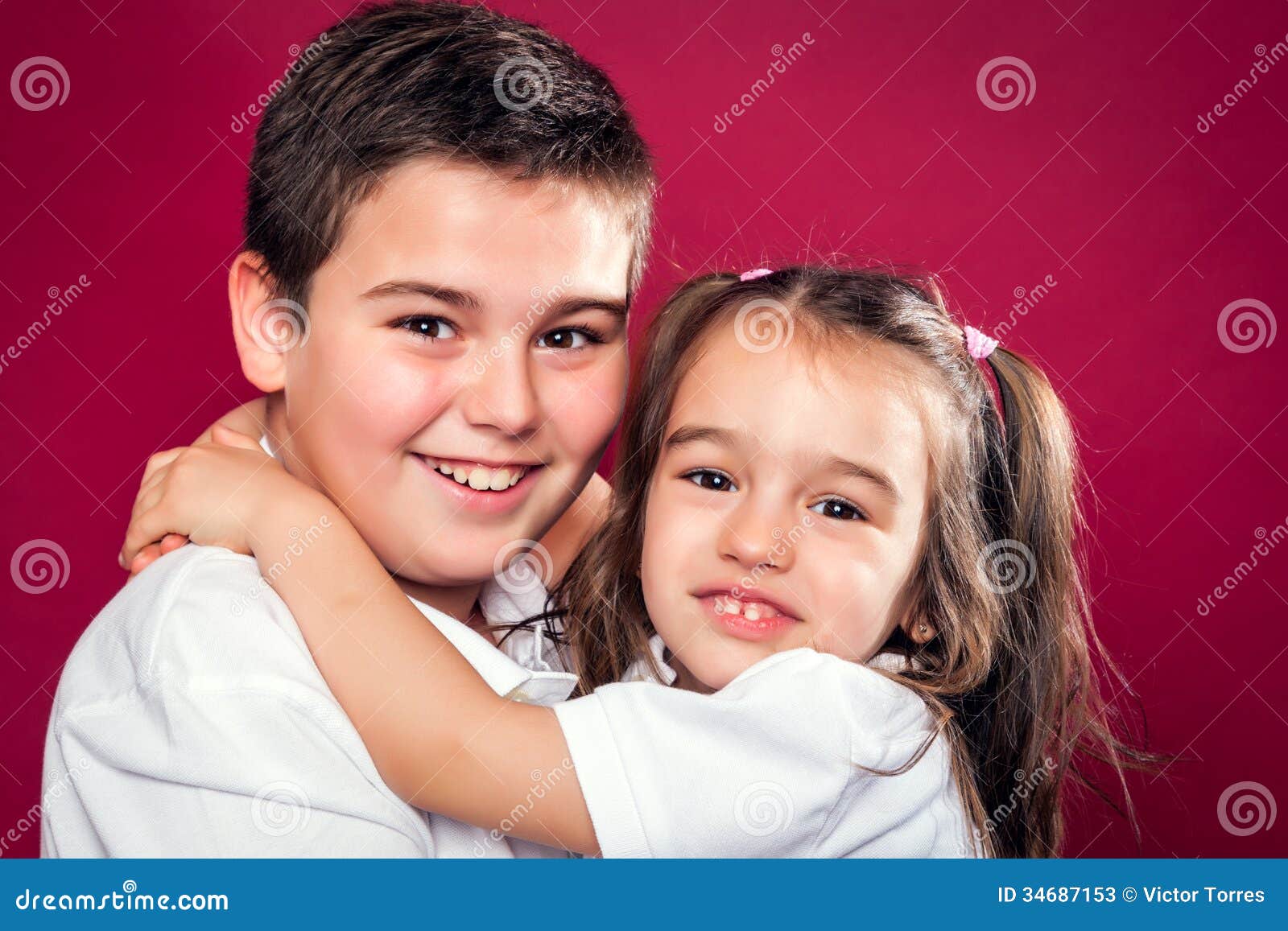 Little Brothers Smiling stock image. Image of enjoying - 34687153