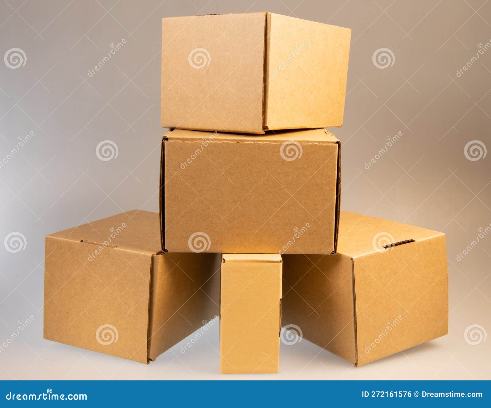 Little brown boxes stock photo. Image of objects, supplies - 272161576
