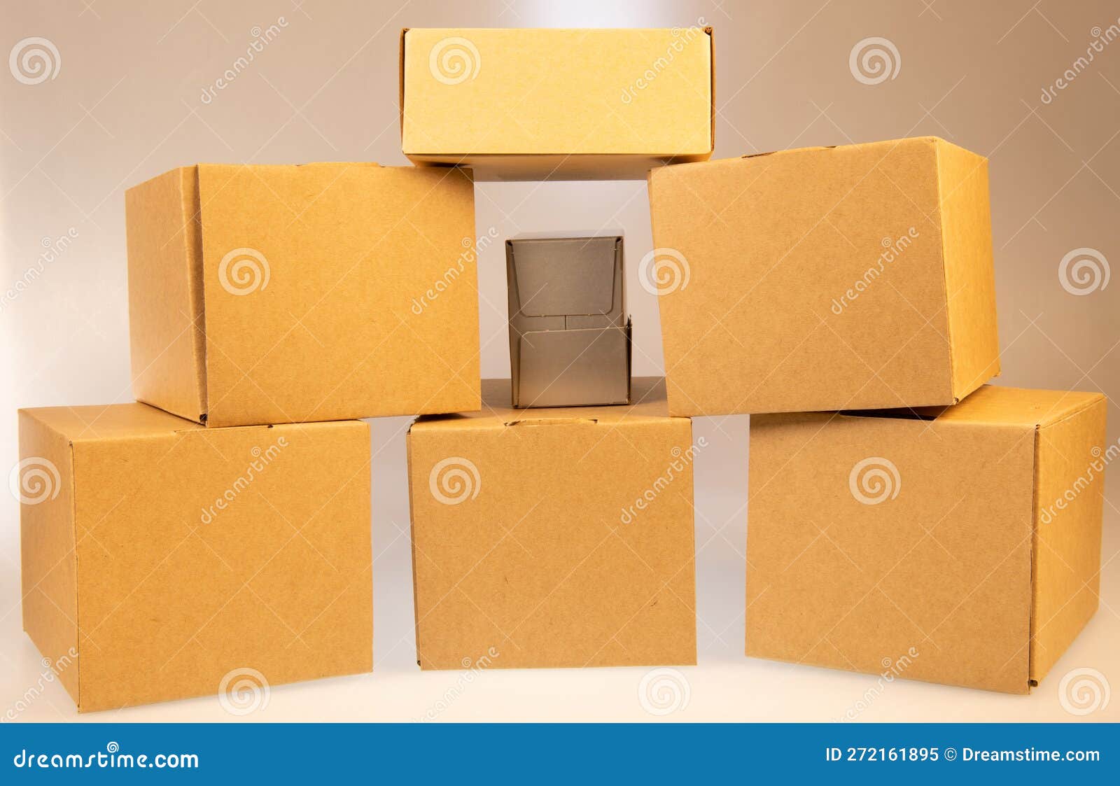 Little brown boxes stock image. Image of crate, cardboard - 272161895
