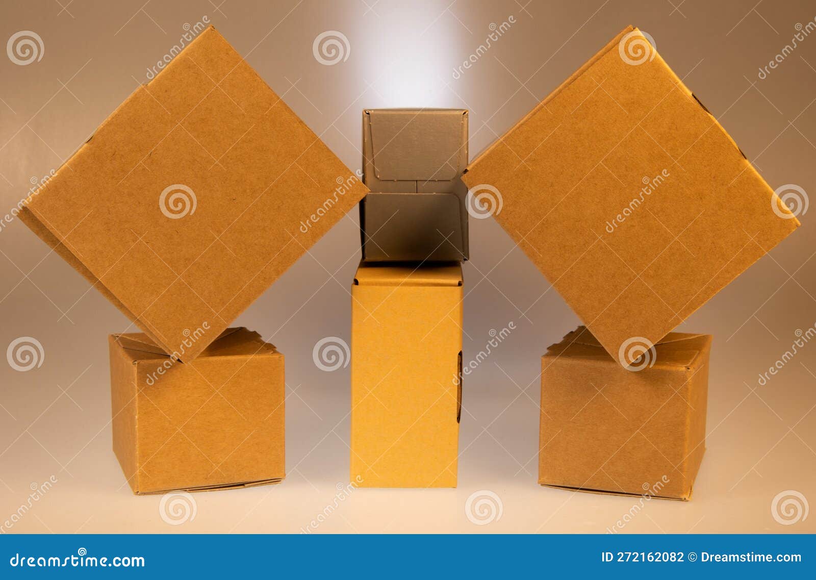 Little brown boxes stock photo. Image of symbol, group - 272162082