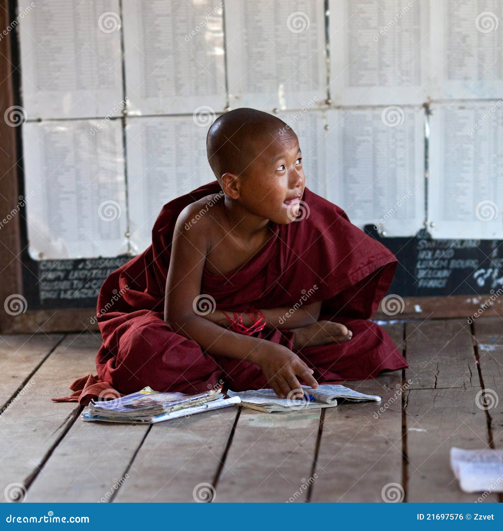 Little Buddhist monk editorial photo. Image of repeat - 21697576