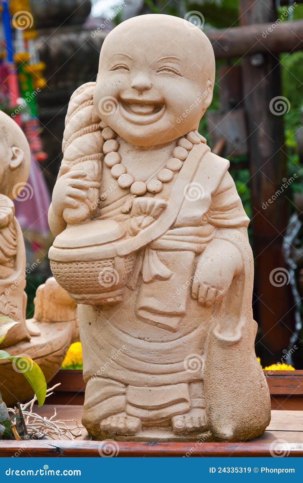 Little Buddhist Monk Statue Stock Image - Image of buddhism, beautiful ...