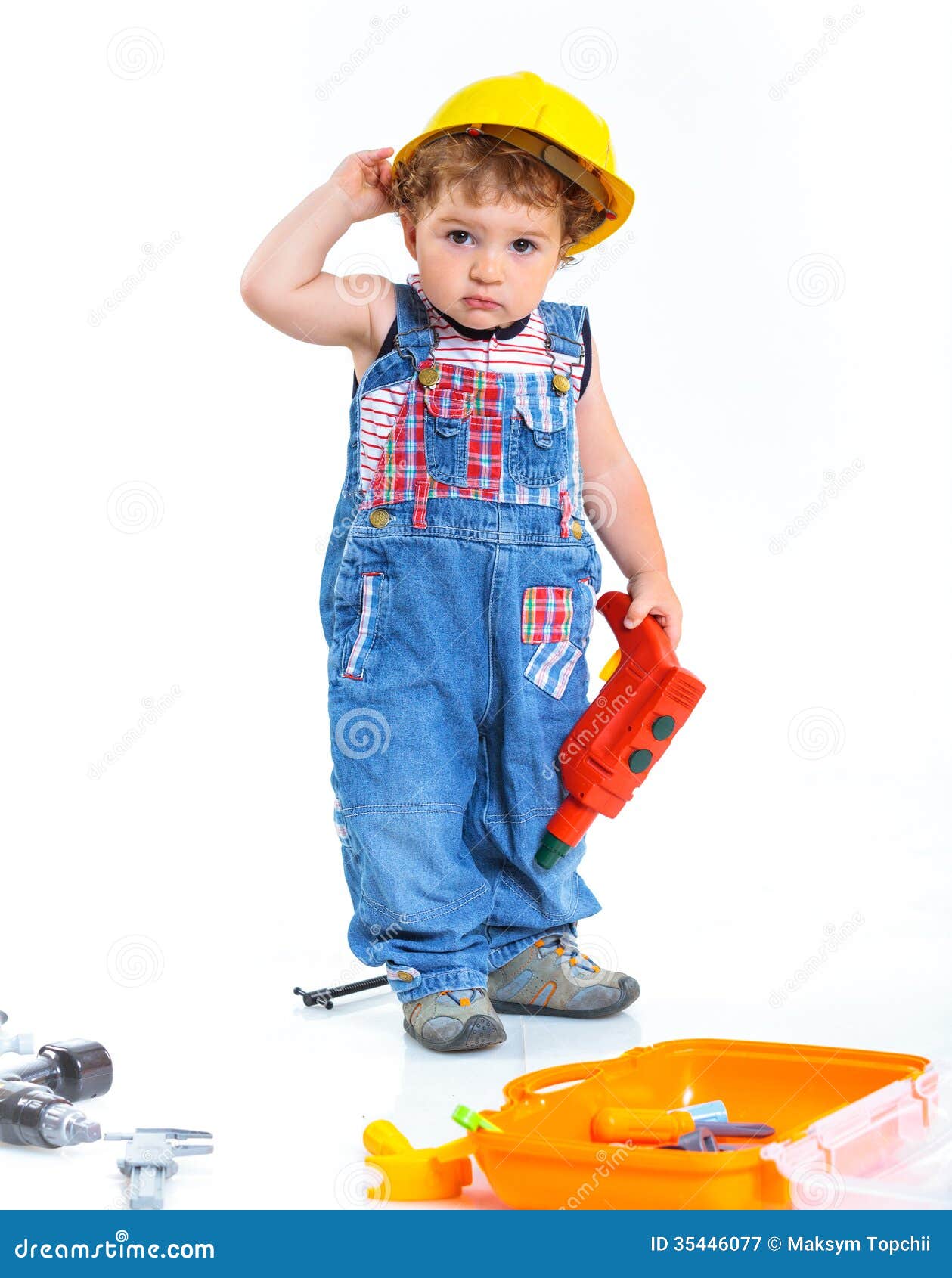 Little builder. stock image. Image of caucasian, happy - 35446077