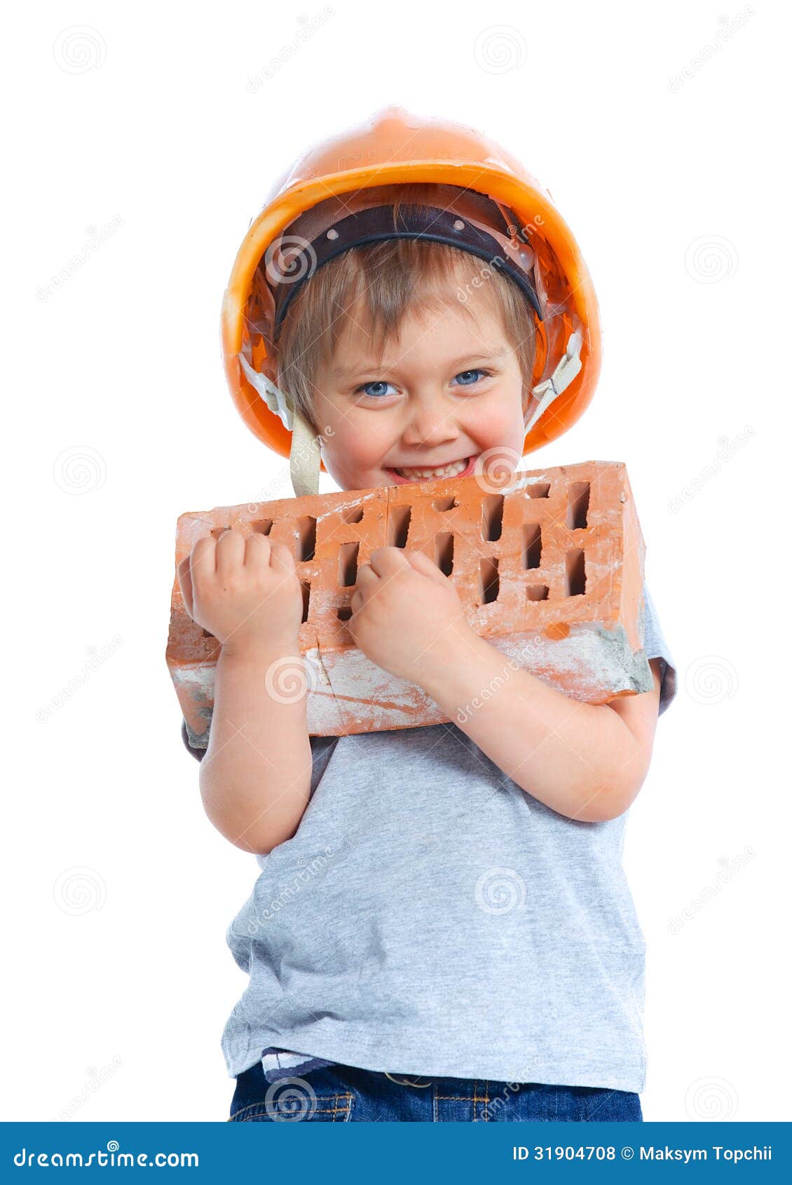 Little builder stock photo. Image of builder, happiness - 31904708