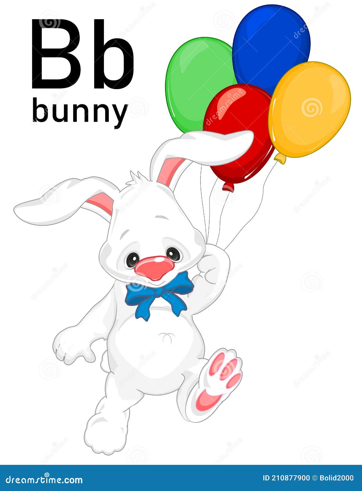 Abc and bunny stock illustration. Illustration of rabbit - 210877900