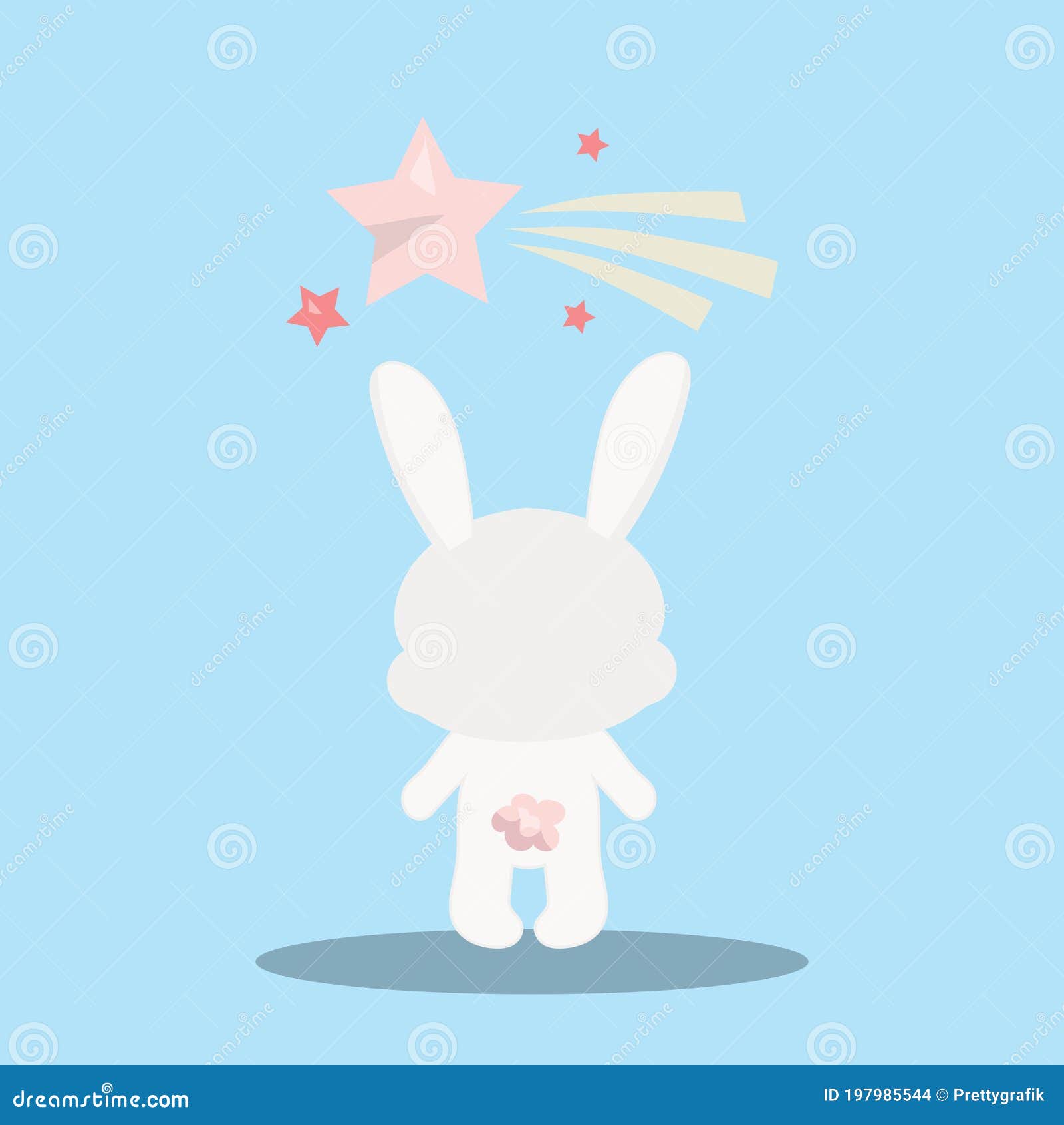 LITTLE BUNNY BACK 08 stock vector. Illustration of little - 197985544