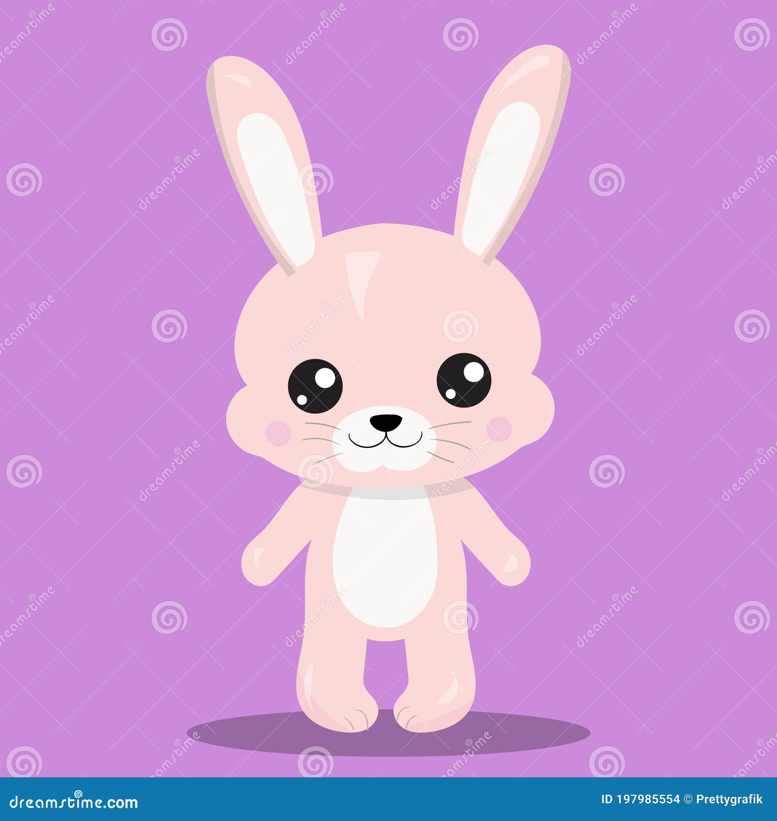 LITTLE BUNNY FRONT 04 stock vector. Illustration of little - 197985554
