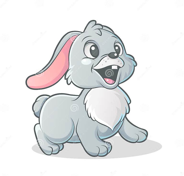 Little bunny stock vector. Illustration of friendship - 41250748