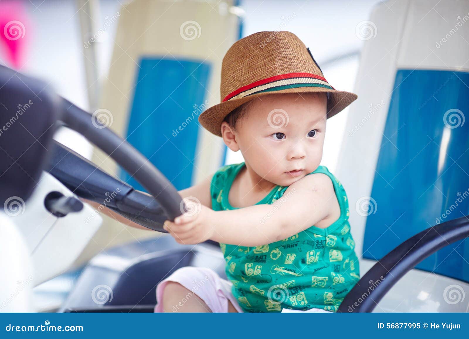 Little bus driver stock image. Image of playful, cheerful - 56877995
