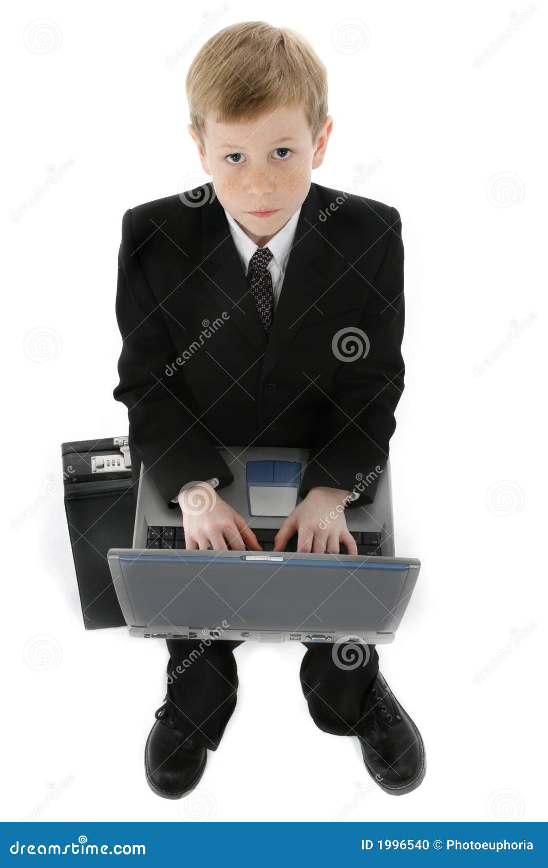 Little Businessman stock photo. Image of cute, computer - 1996540