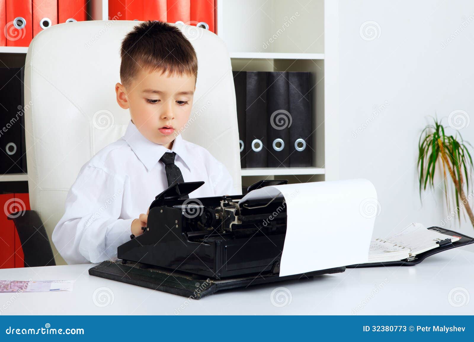 Little Businessman stock image. Image of conceptual, necktie - 32380773