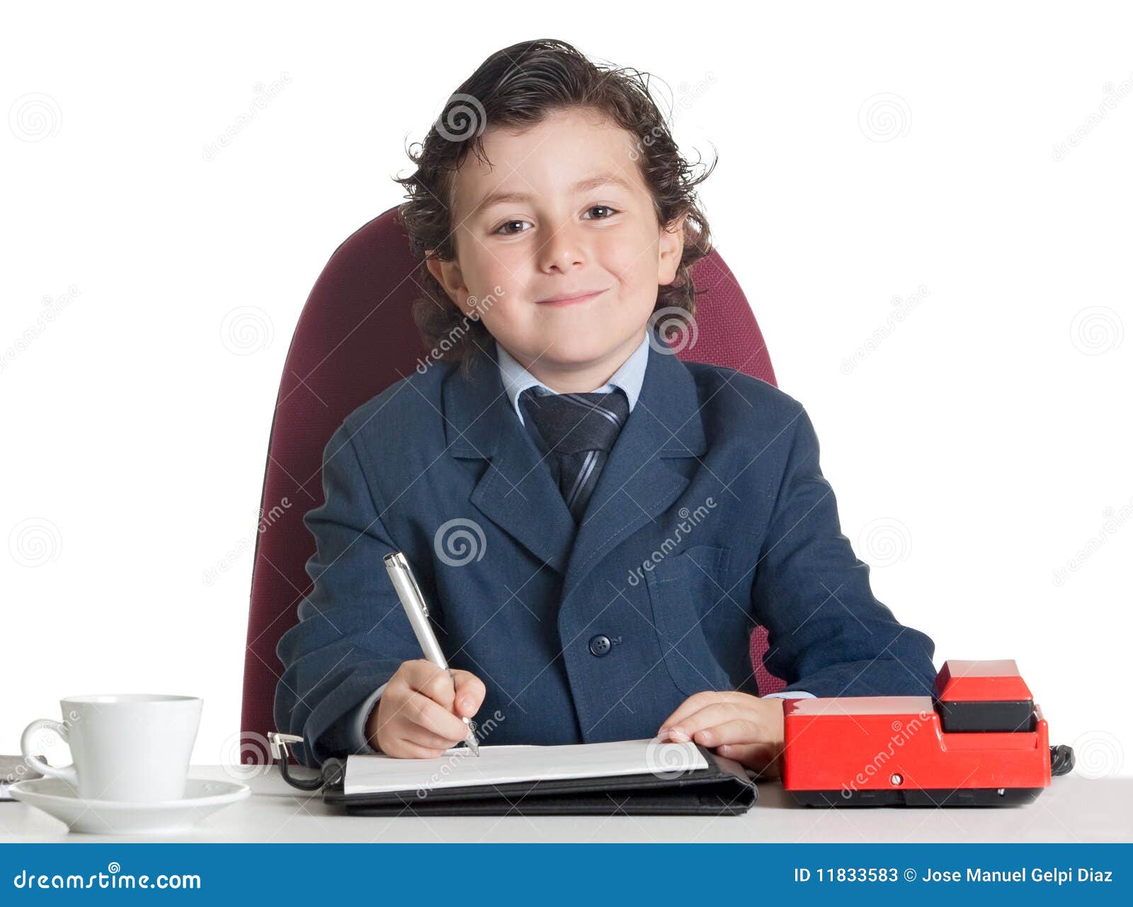 Little Businessman in the Office Stock Image - Image of cute, manager ...