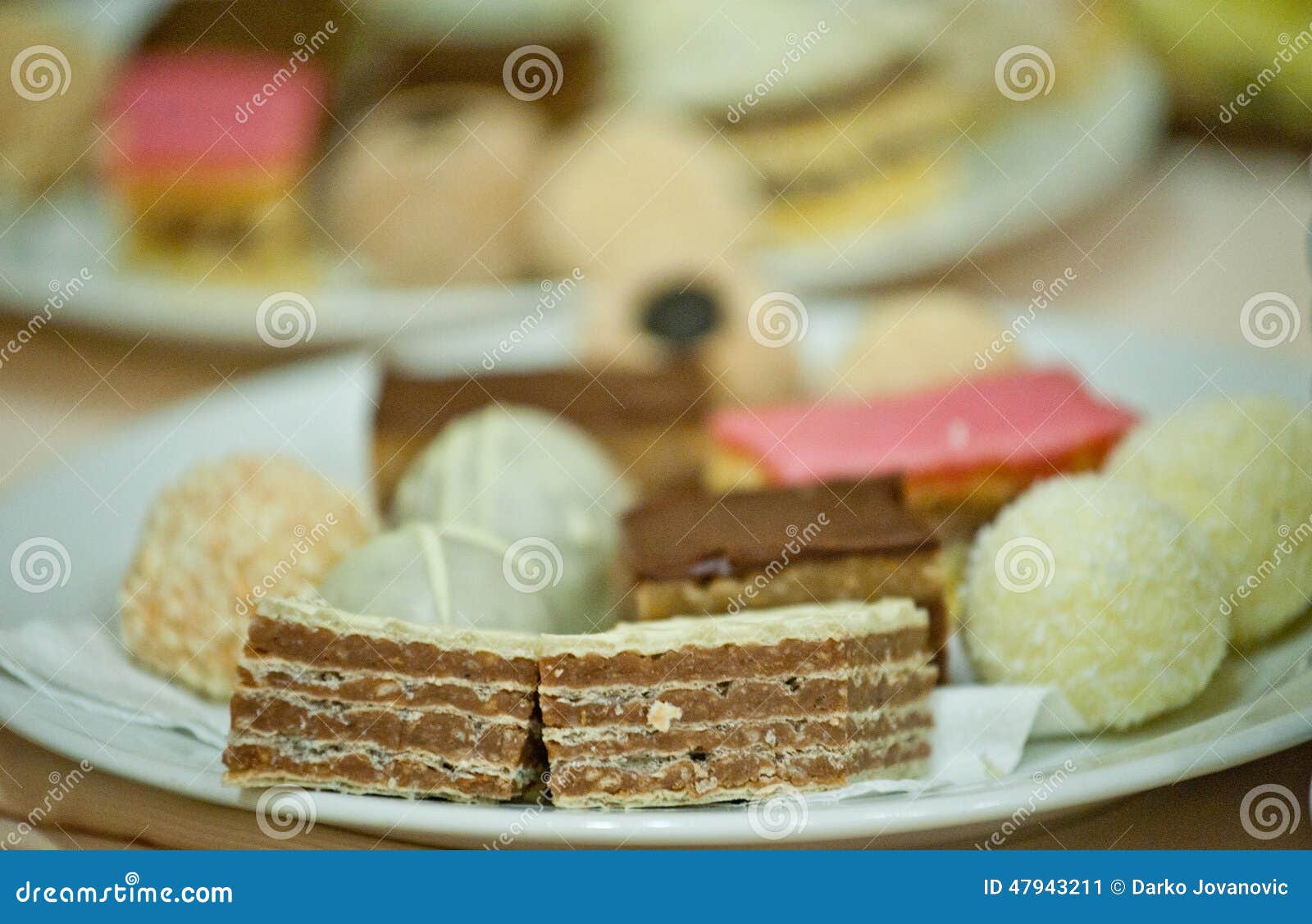 Little cakes stock image. Image of pastry, eating, restaurant - 47943211
